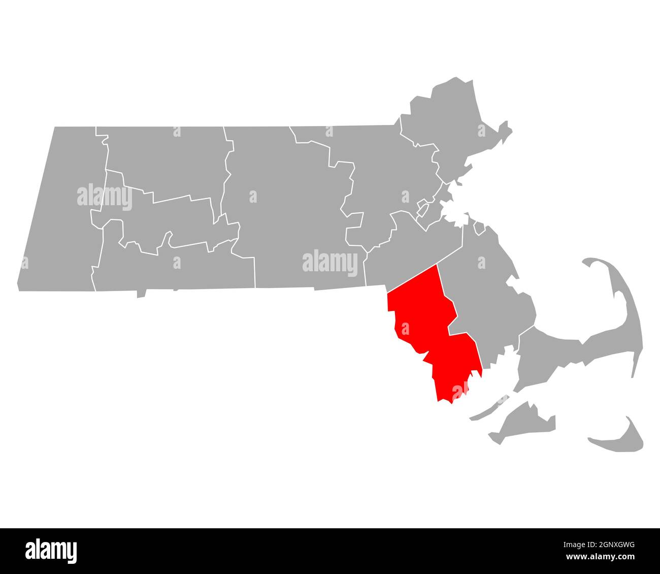 Bristol county map hi-res stock photography and images - Alamy