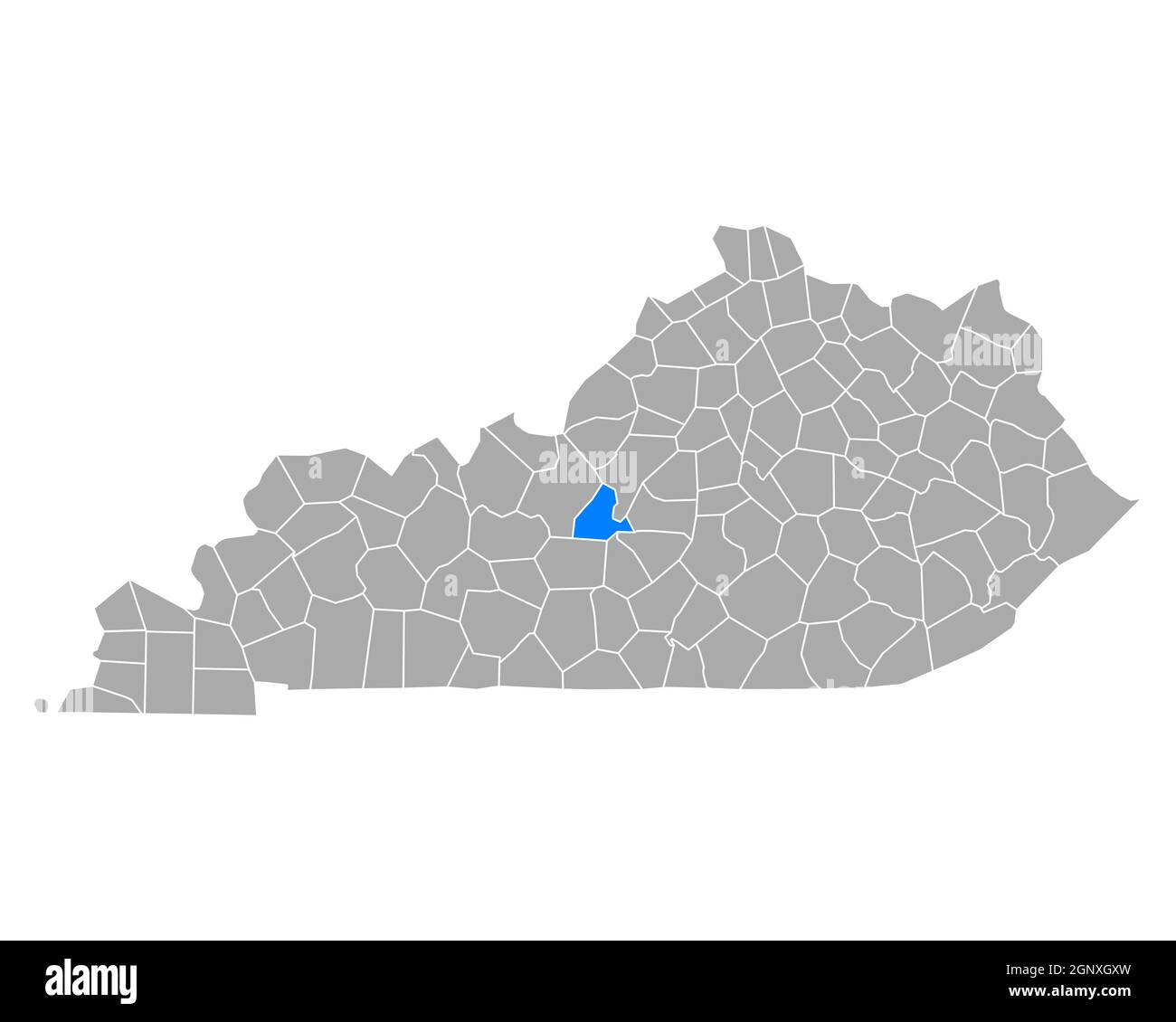 Map of Larue in Kentucky Stock Photo - Alamy