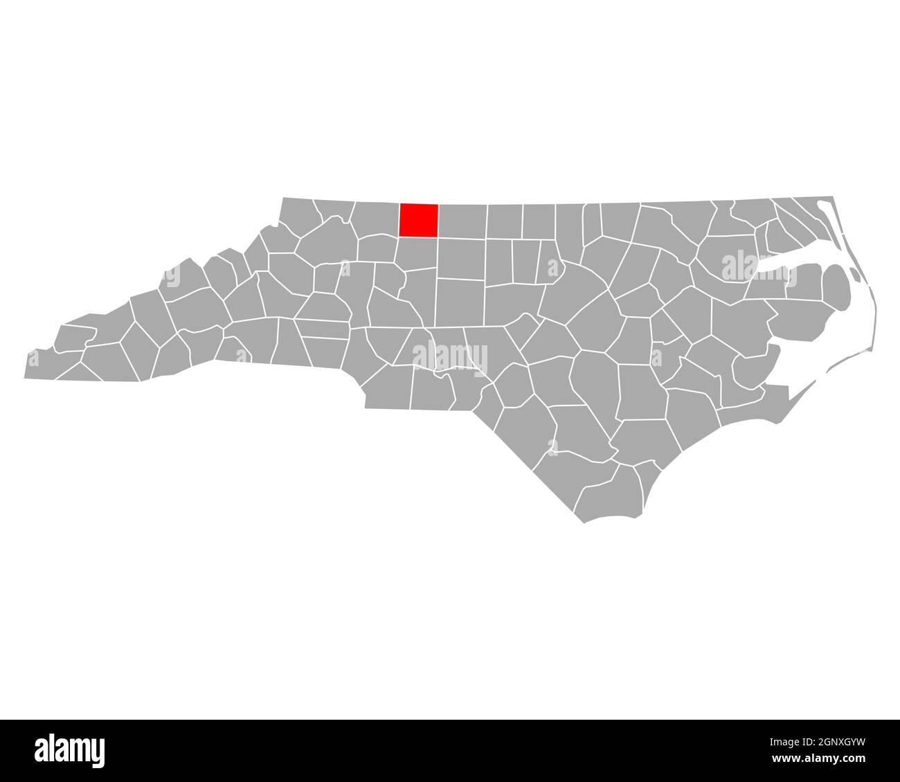 Stokes county map hi-res stock photography and images - Alamy