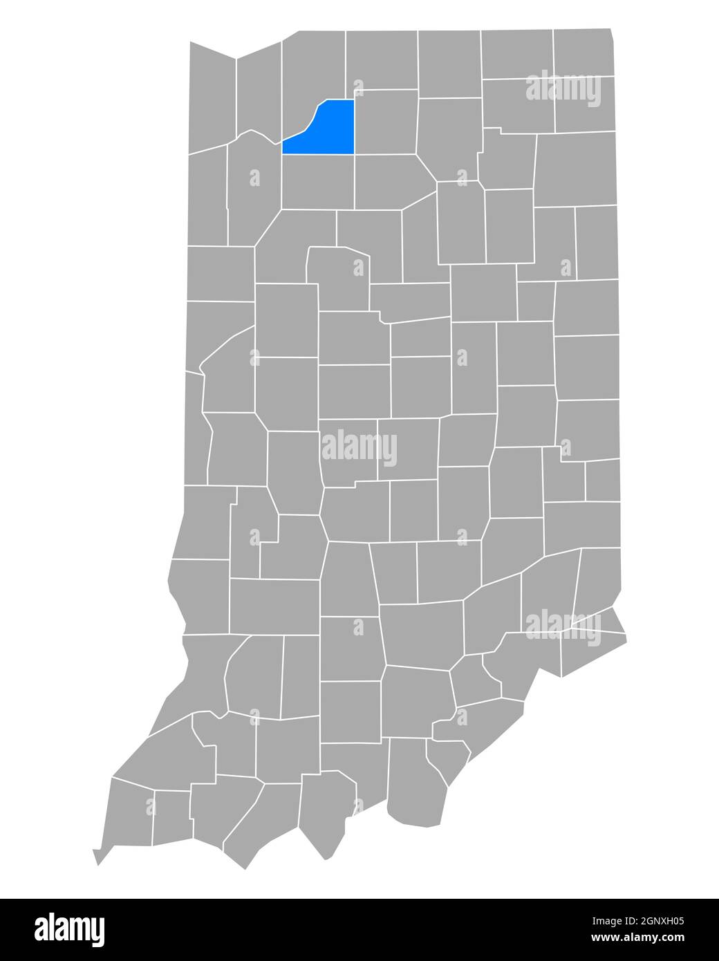 Starke county map hi-res stock photography and images - Alamy