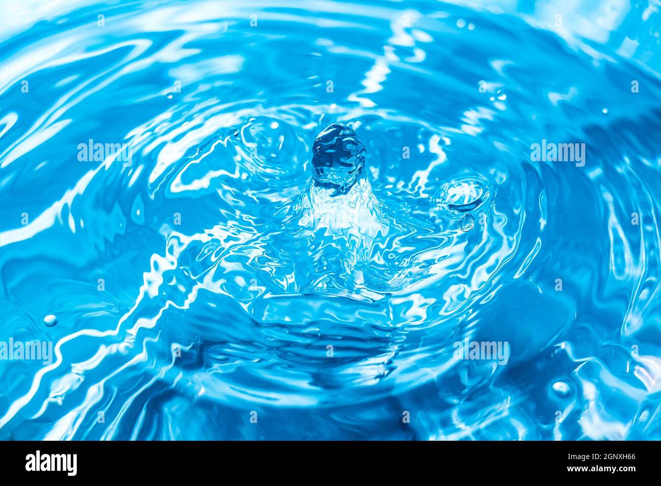 Abstract an outbreak of water. Splash of water close-up. Frozen water ...