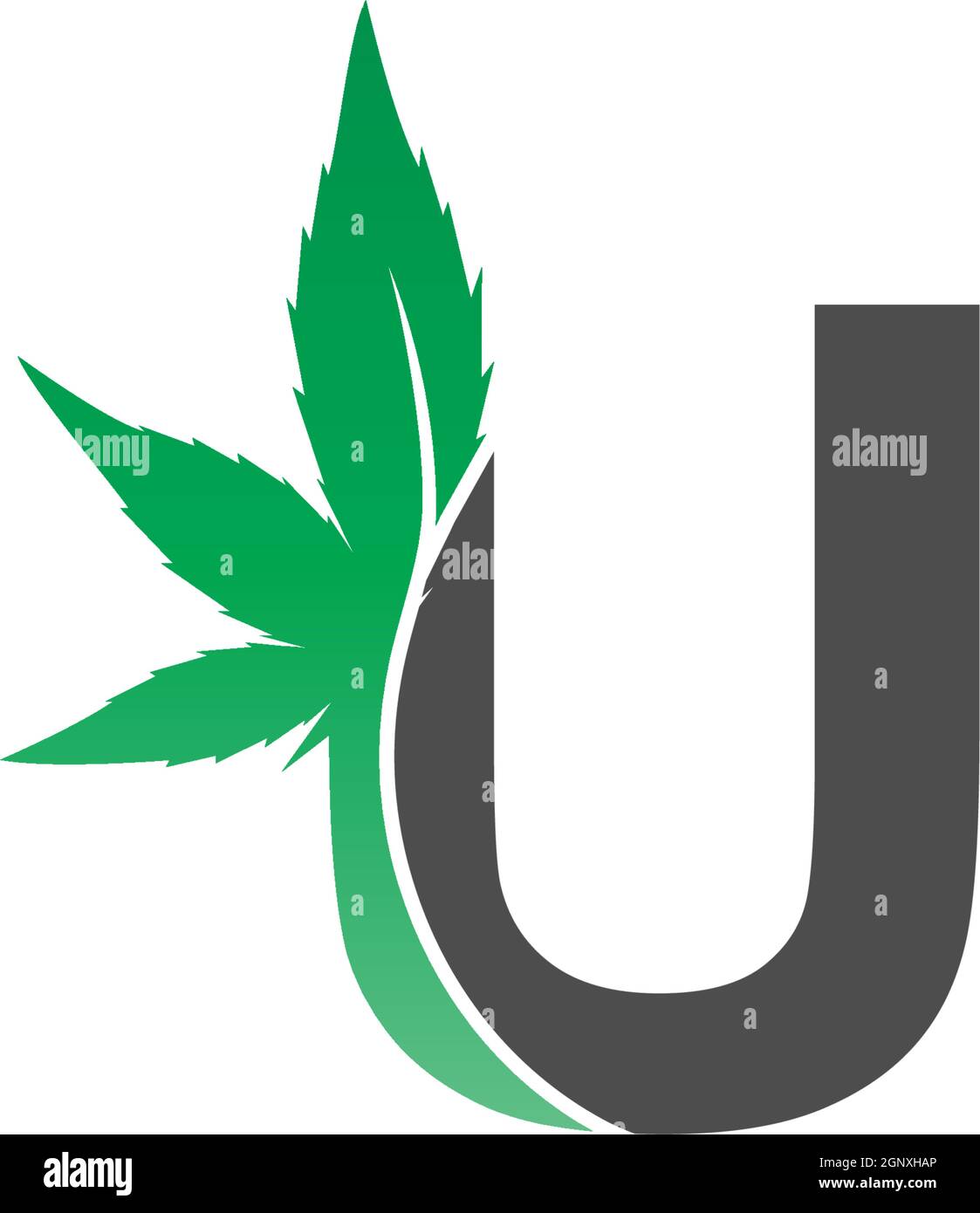 Leaf u vector hi-res stock photography and images - Alamy