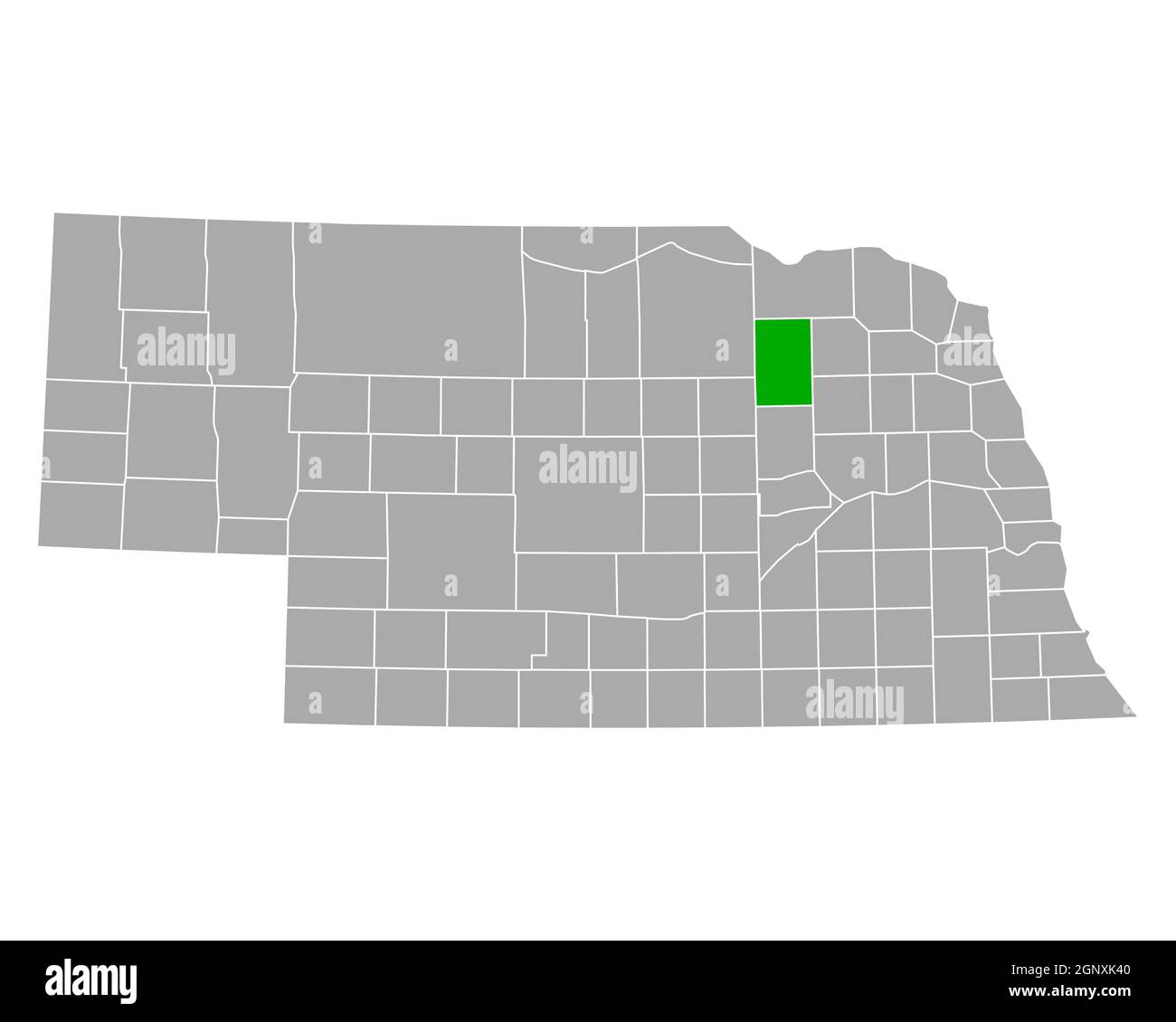 Map of Antelope in Nebraska Stock Photo - Alamy