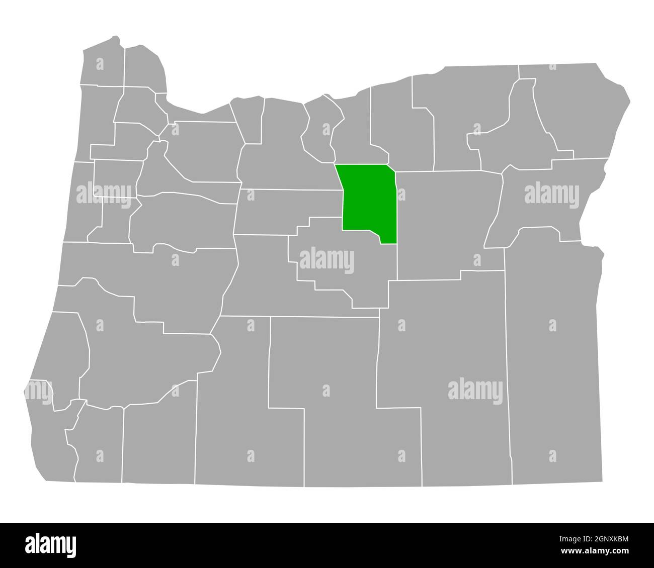 Map of Wheeler in Oregon Stock Photo - Alamy