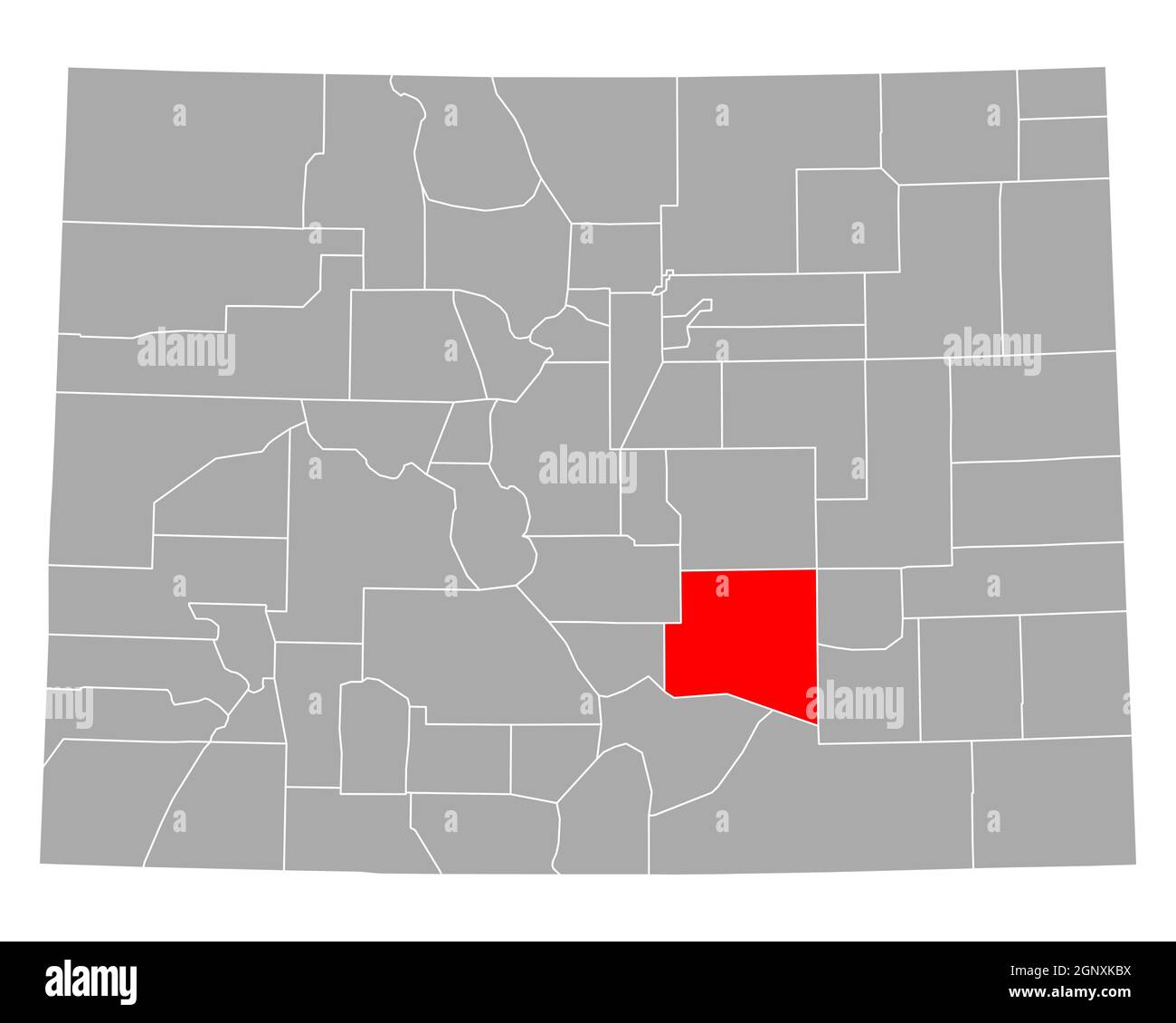 Map of Pueblo in Colorado Stock Photo - Alamy