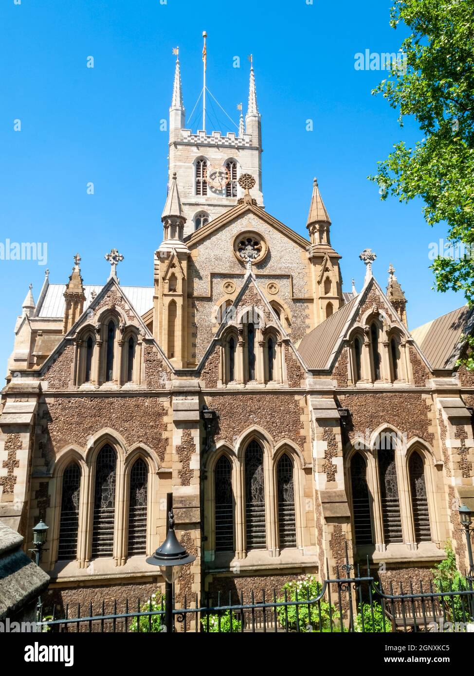 Southwark Cathedral at London Bridge London England UK built around ...