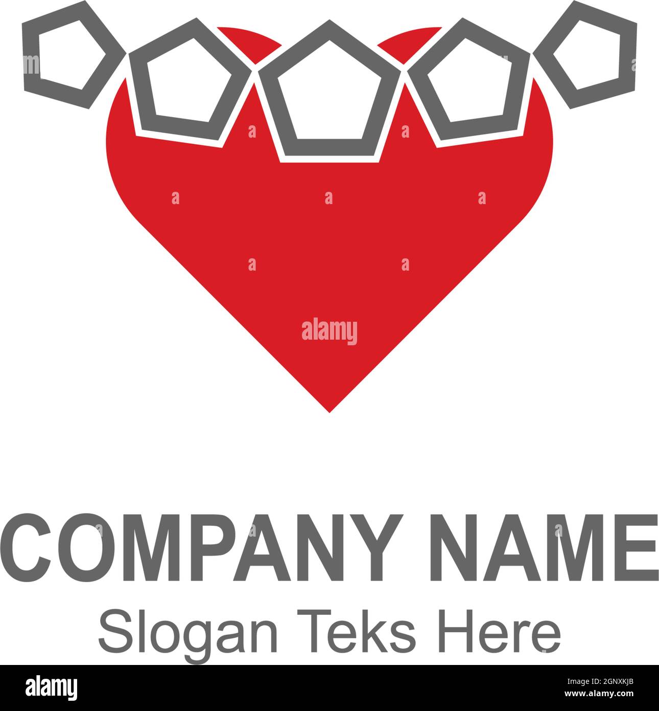 Pulse logo design vector Cut Out Stock Images & Pictures - Alamy