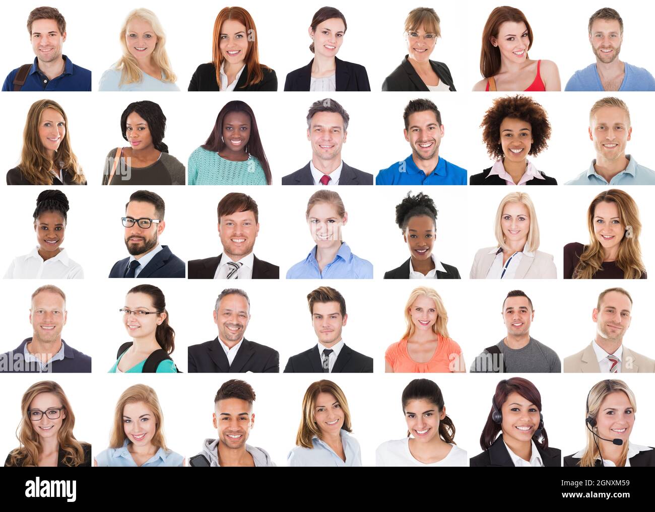 Diverse People Face Or Avatar Portrait Collage Stock Photo - Alamy