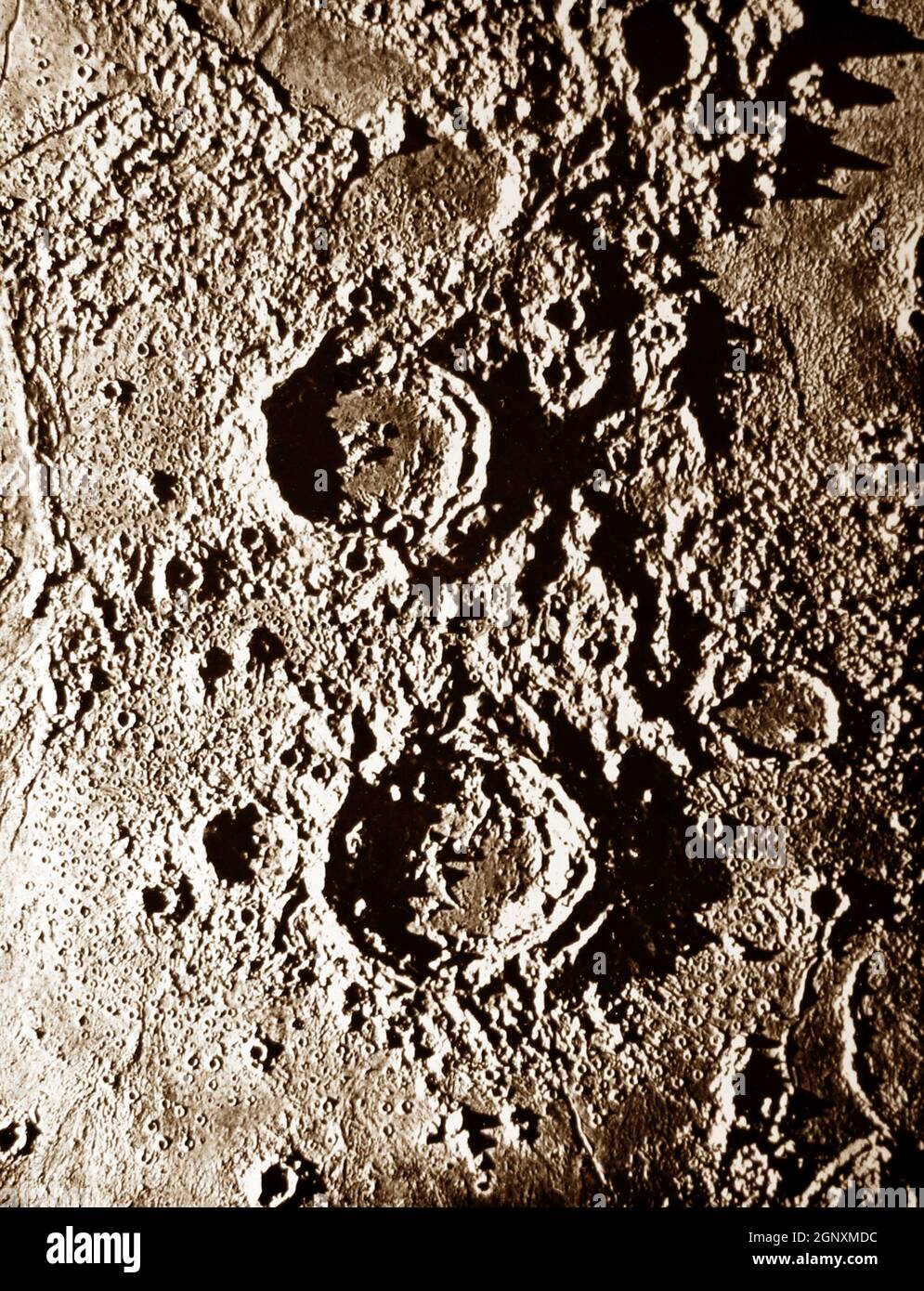 James Nasmyth's model moon photograph, Aristotle and Eudoxus, taken ...