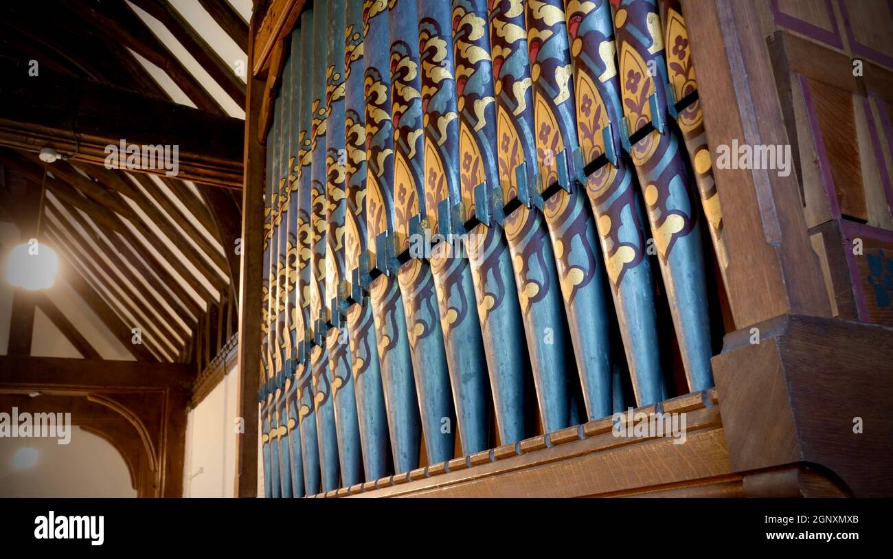 Ornate Pipes on Pipe Organ Stock Photo - Alamy