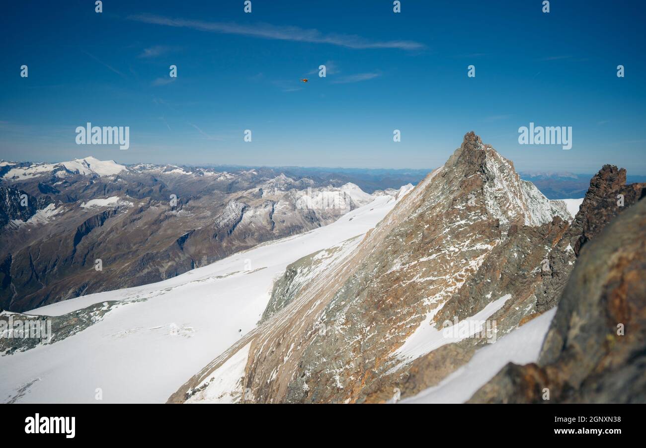 Amazing view from the highest peak of Austria. Stunning photo of the Grossglockner (Großglockner ...