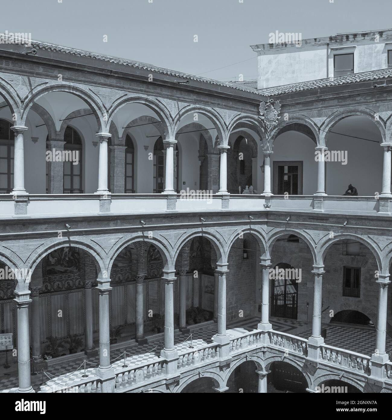 Palace of the Normans in Palermo. Internal view Stock Photo - Alamy