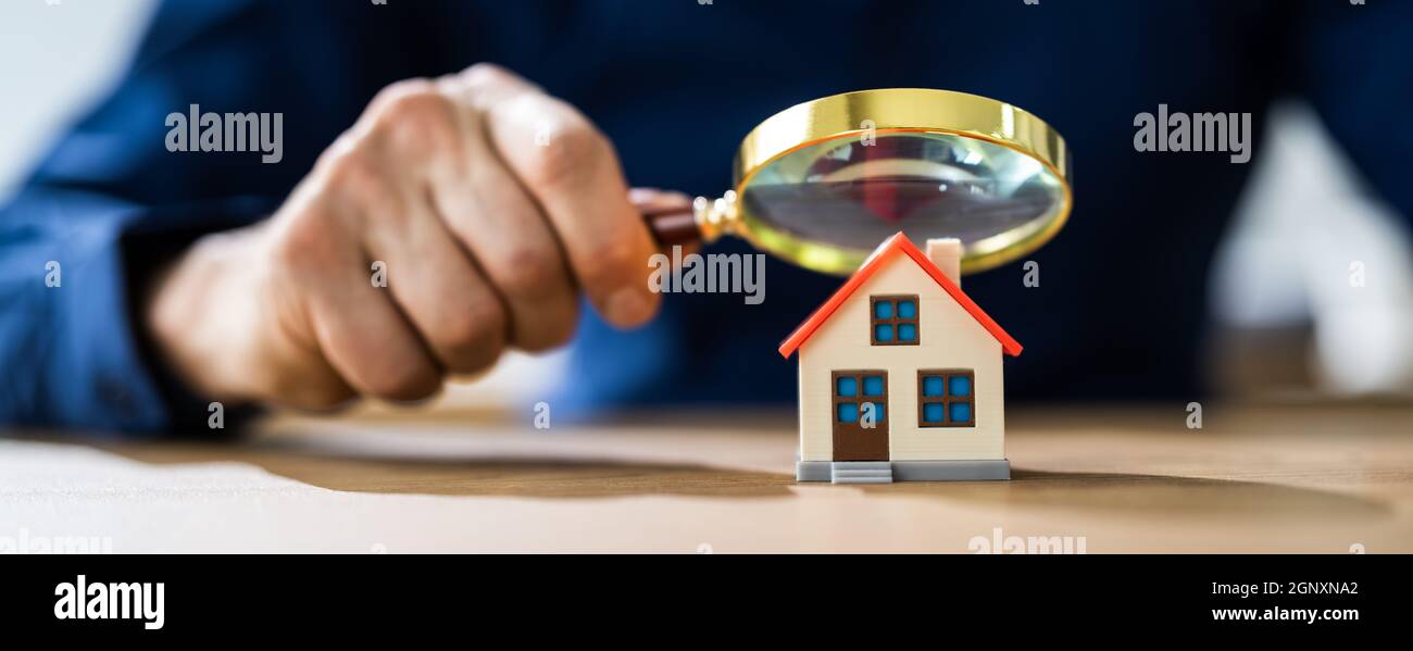Real Estate House Appraisal And Inspection. Checking Home Stock Photo ...