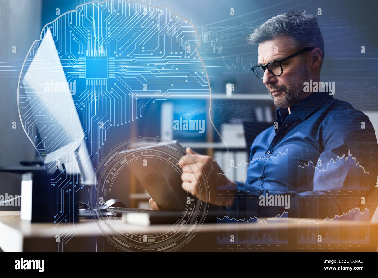 Financial Data Analyst Using AI Technology And Machine Learning Stock ...