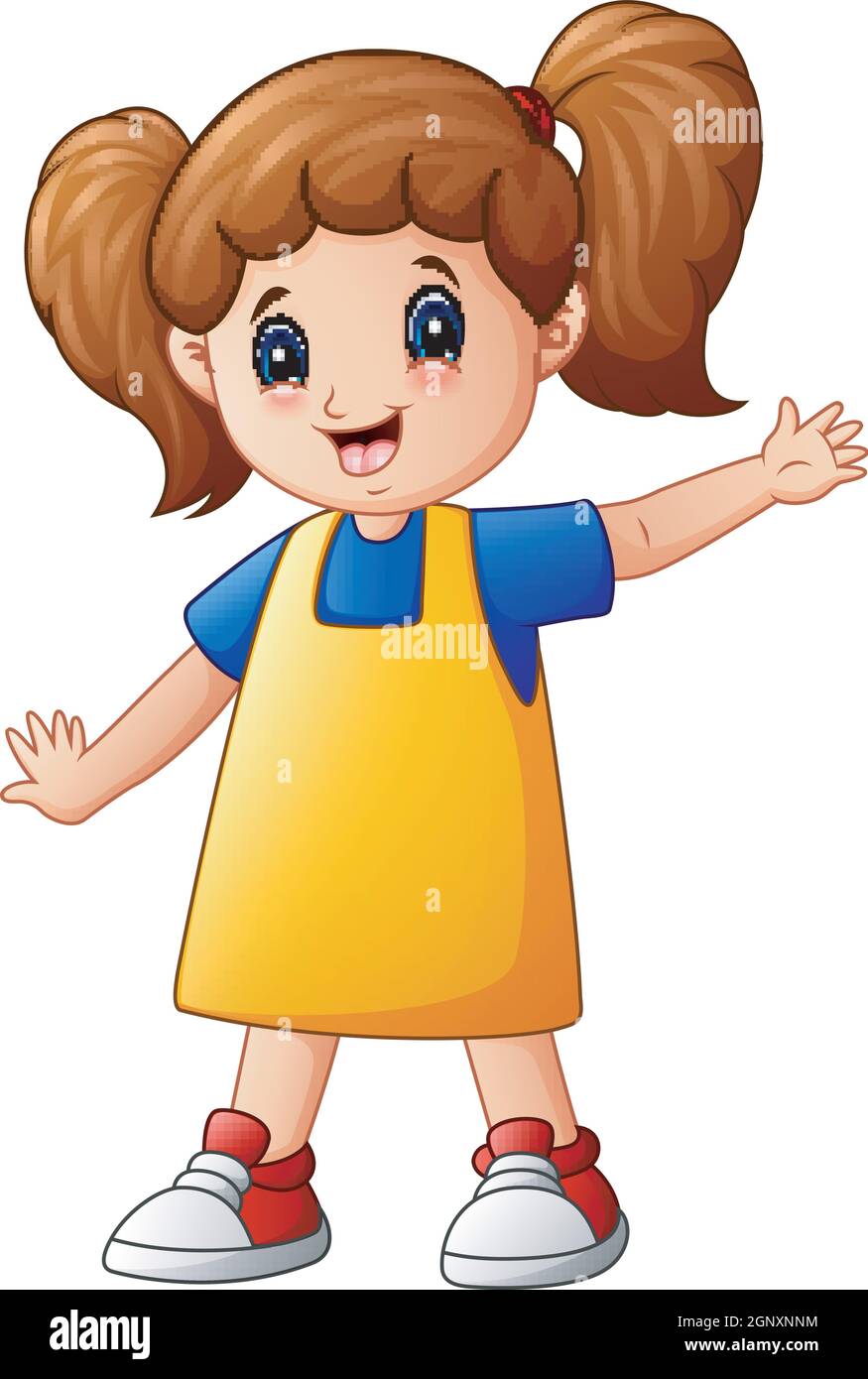 Comic illustration cartoon woman study Cut Out Stock Images & Pictures ...