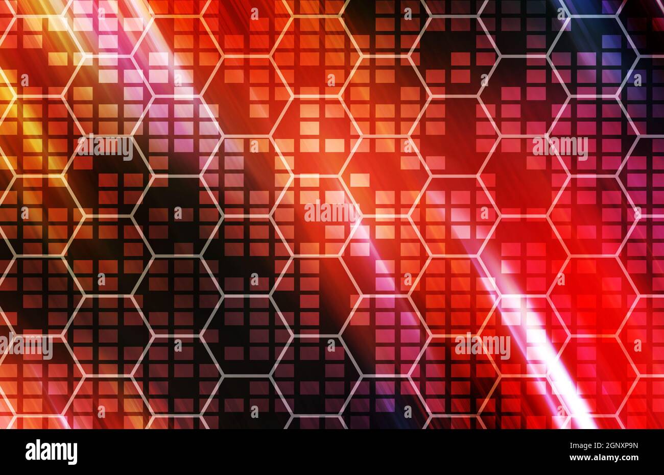 abstract background with geometric shapes and a grid Stock Photo - Alamy