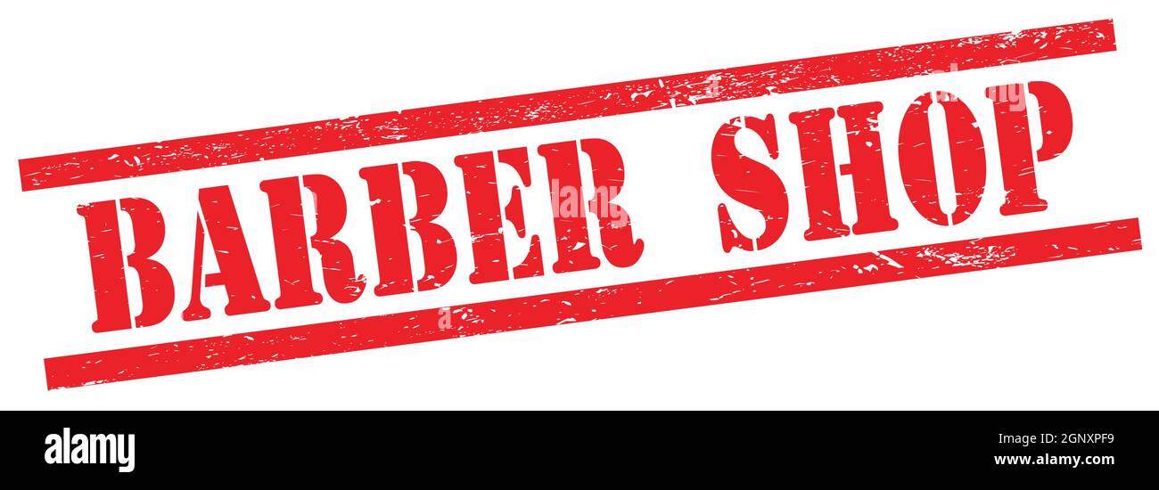 Barber Shop Stamp Sign Seal High Resolution Stock Photography and ...