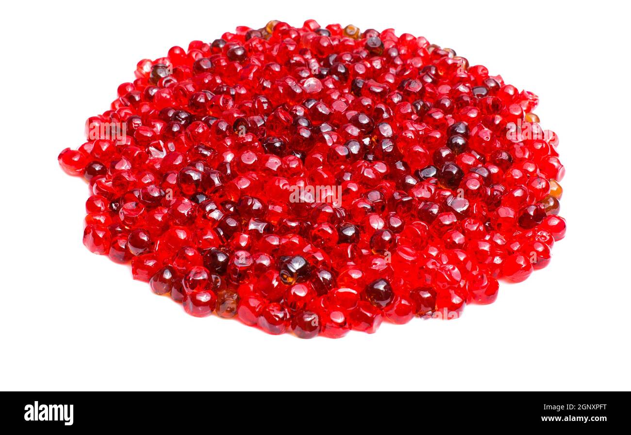 Texture of red caviar, salty red caviar Stock Photo - Alamy