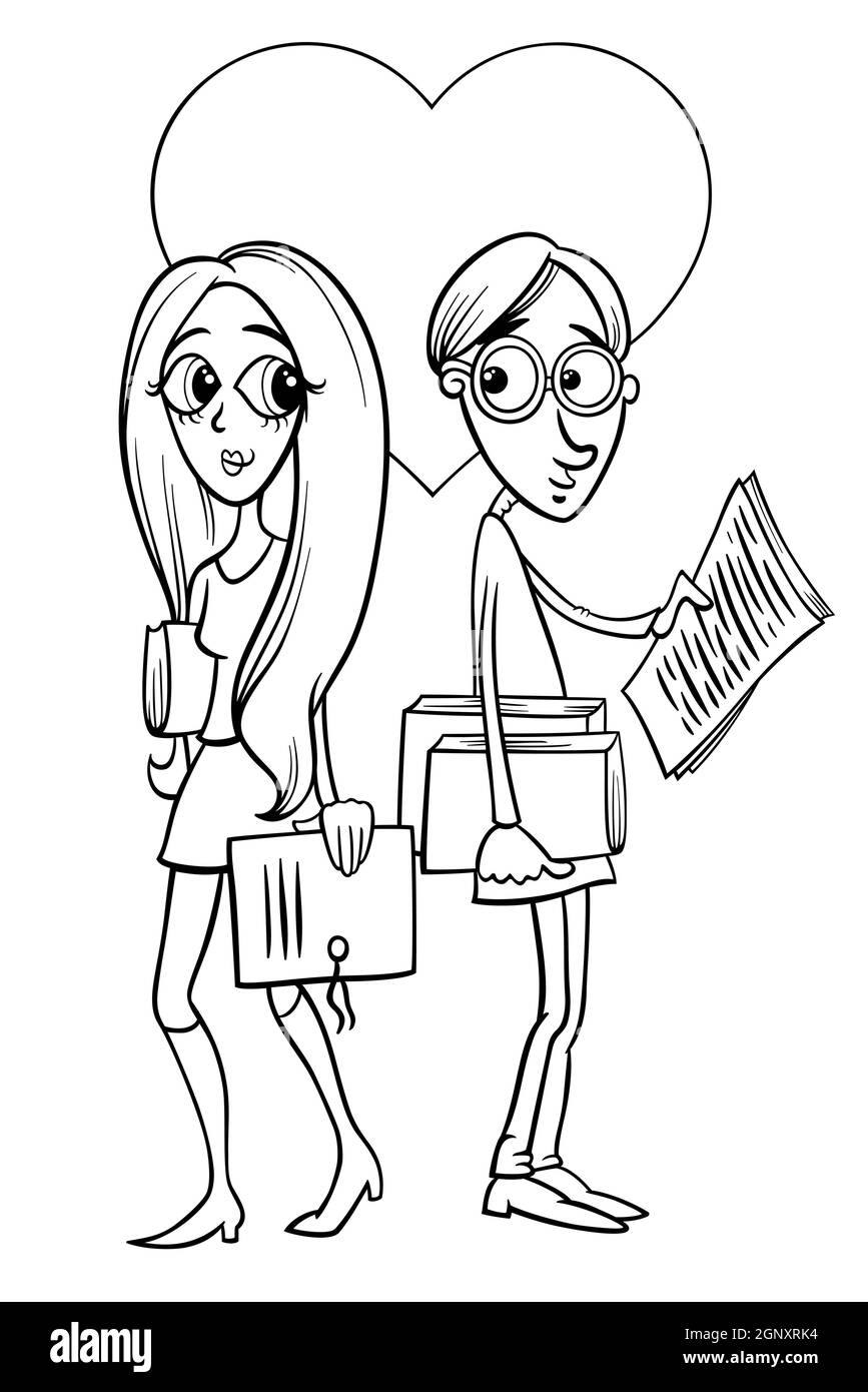 Illustration in black white Cut Out Stock Images & Pictures - Alamy