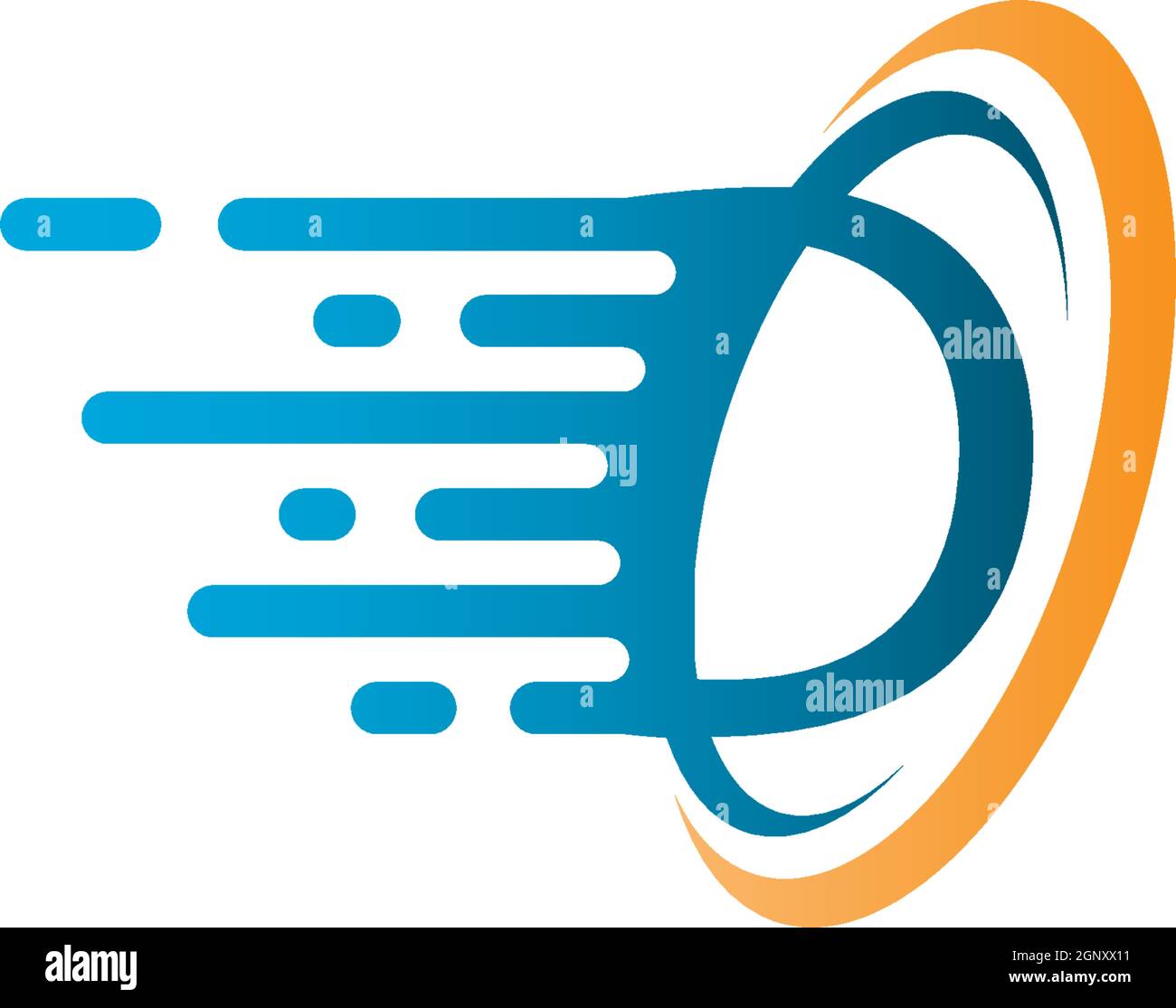 D Letter Speed circle Logo, Concept Letter D + Icon Speed + circle ...