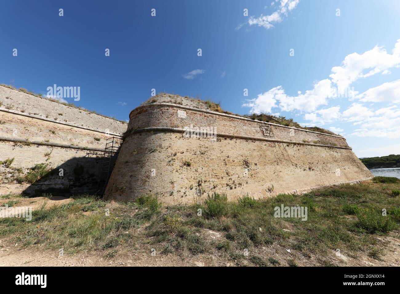 Fortress of St. Nicholas at the entrance to Sibenik Bay, Croatia Stock ...