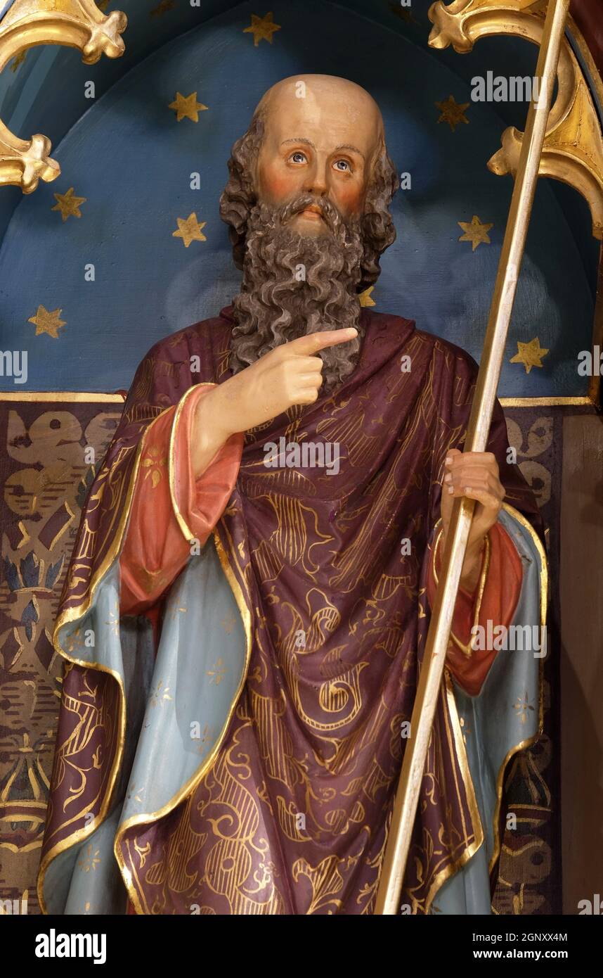 Saint Philip statue on the main altar in the church of Saint Matthew in ...