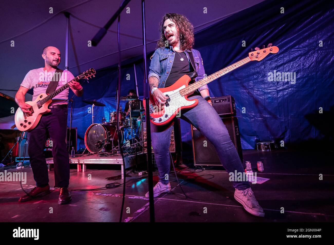 Barcelona, Spain. 2021.09.18. Giuda band concert at Gambeat Weekend ...