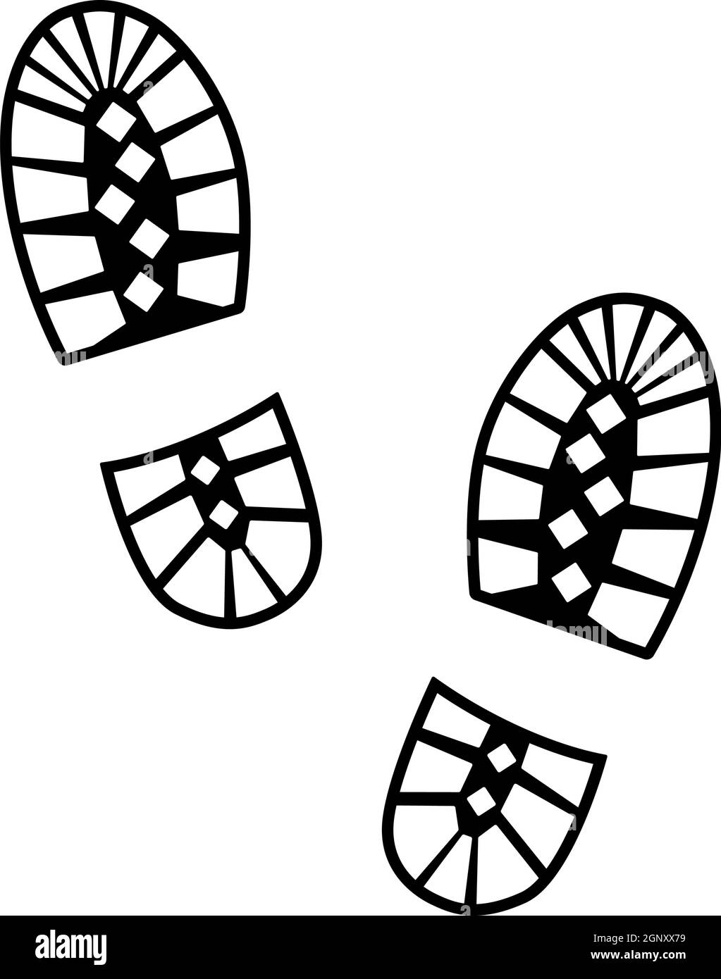 Boot Print Icon Stock Vector Image & Art - Alamy