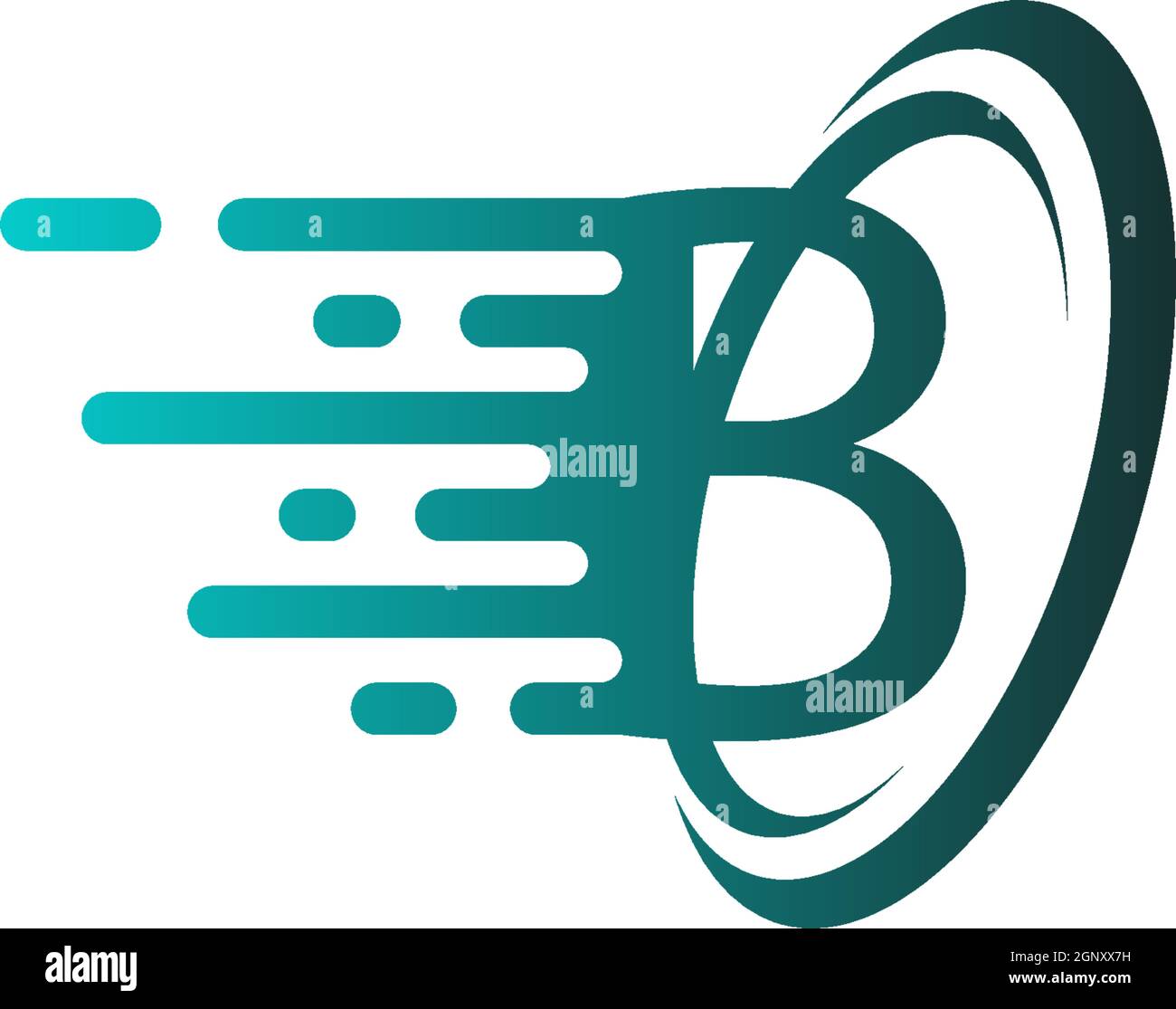 B Letter Speed circle Logo, Concept Letter B + Icon Speed + circle ...