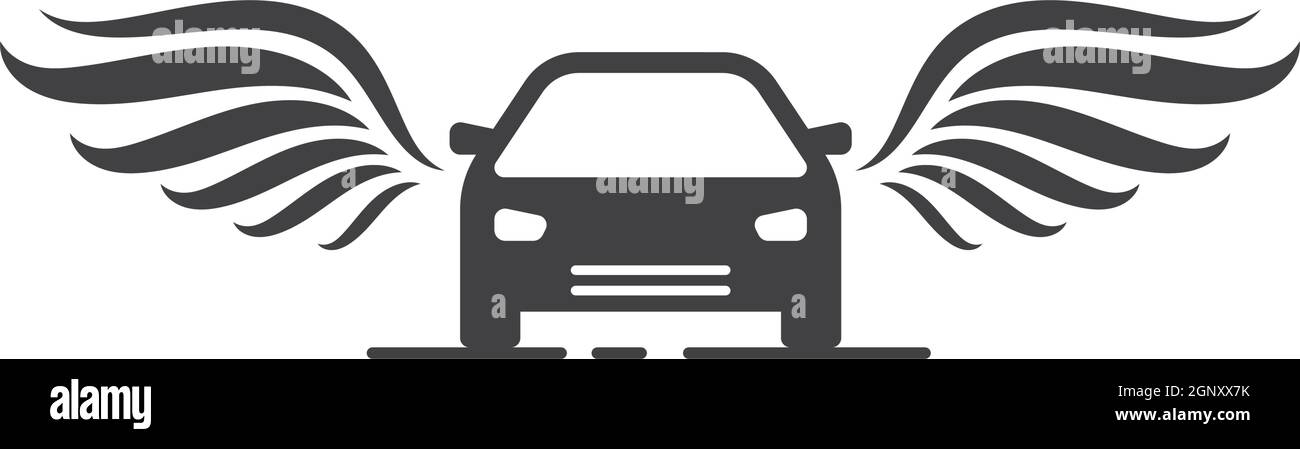 Car With Wings Clip Art