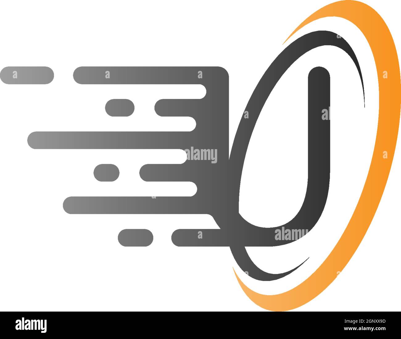 U Letter Speed circle Logo, Concept Letter U + Icon Speed + circle ...