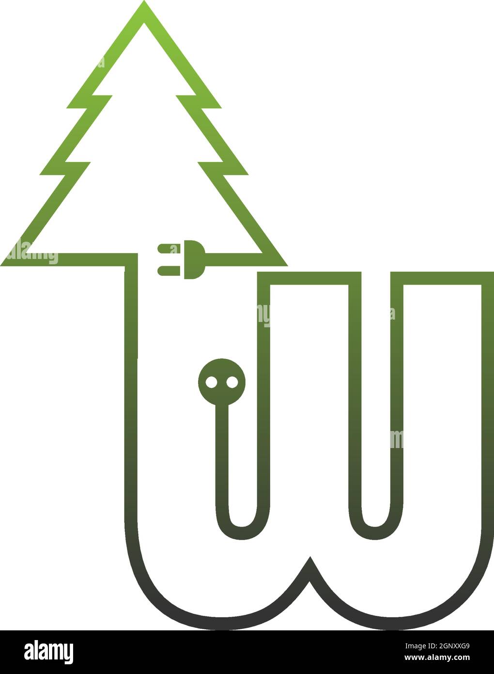 Letter tree Logo, Concept Letter + icon tree vector Stock Vector Image ...