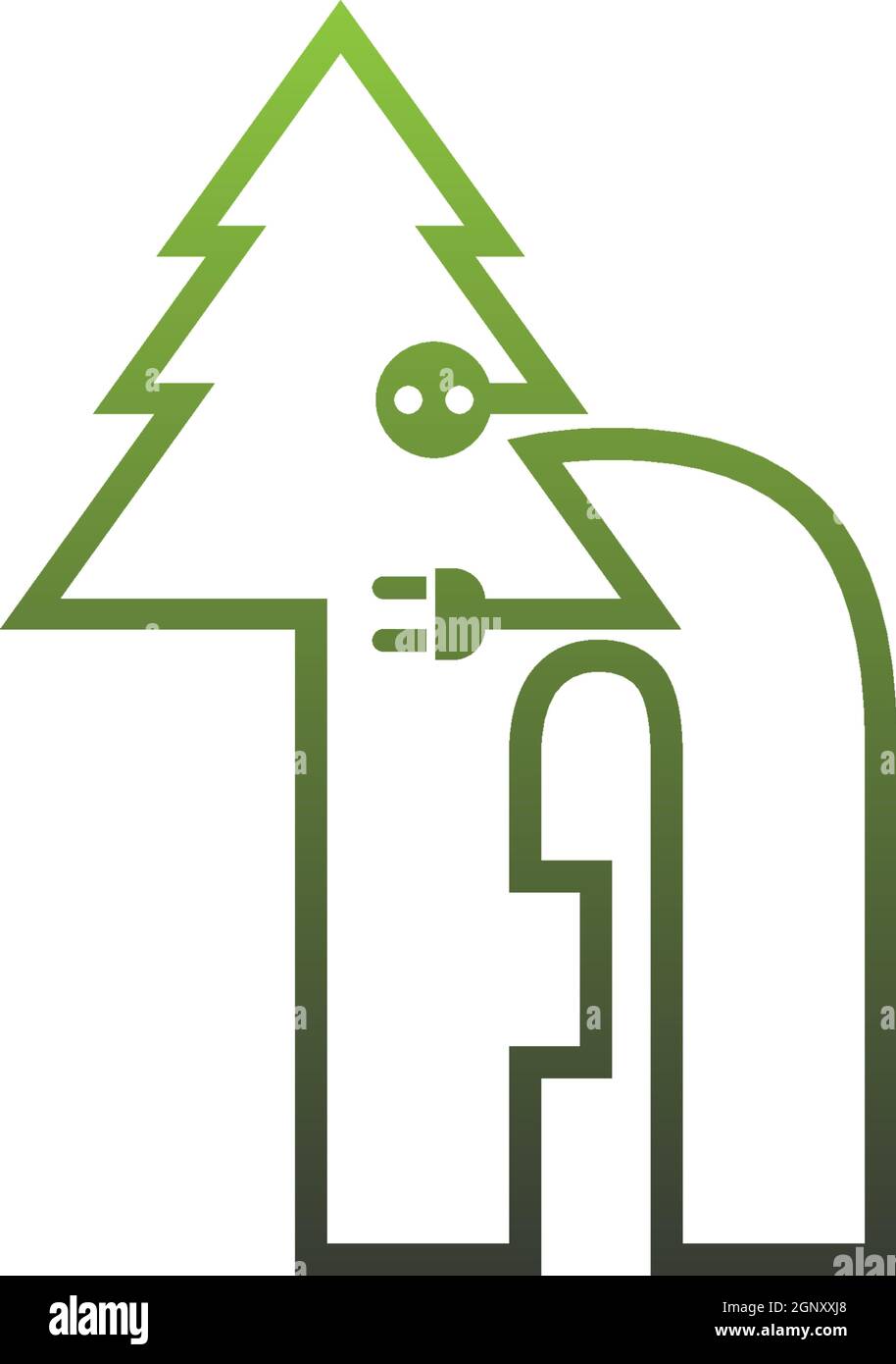 A Letter tree Logo, Concept Letter A + icon tree vector Stock Vector ...