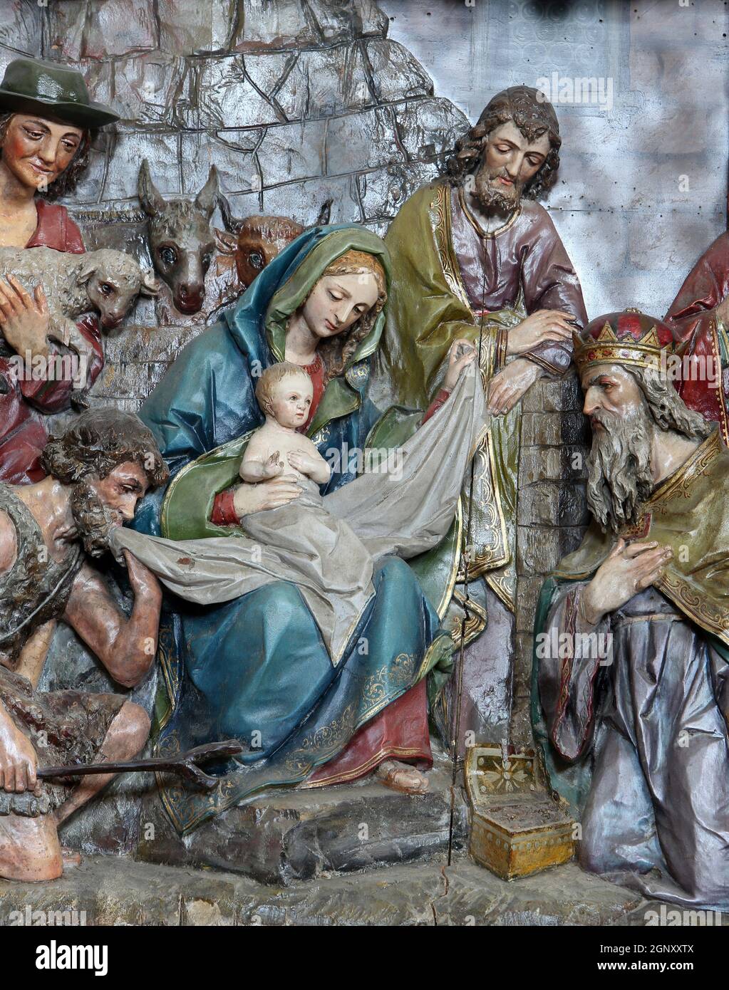 Nativity Scene, altarpiece in the church of Saint Matthew in Stitar ...