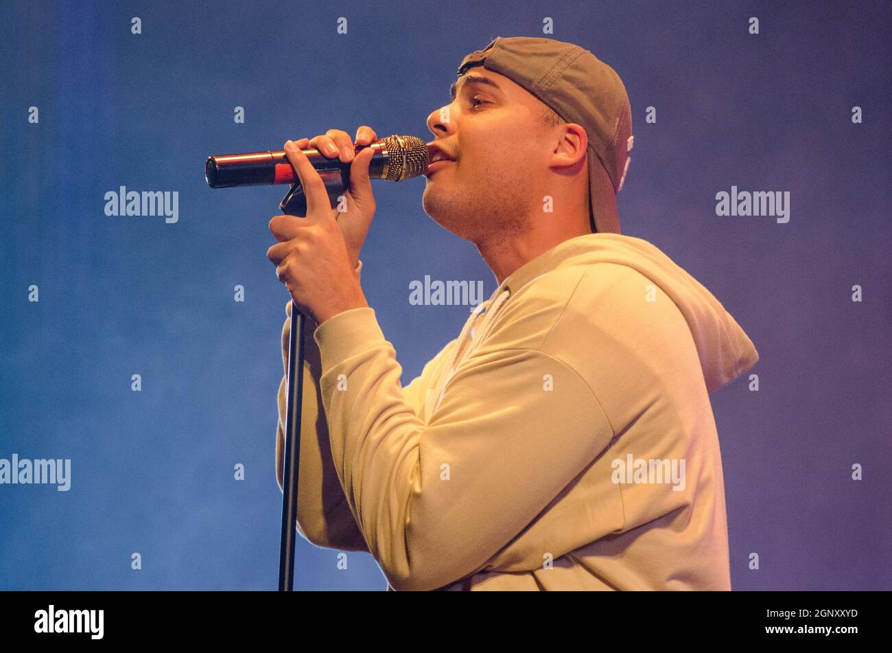 South African singer songwriter Jimmy Nevis performing at the National ...