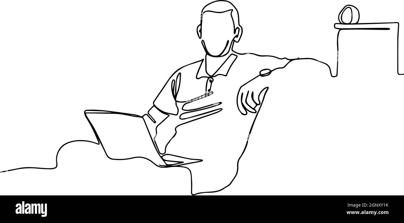 Continuous line drawing of students card concept Stock Vector Image ...