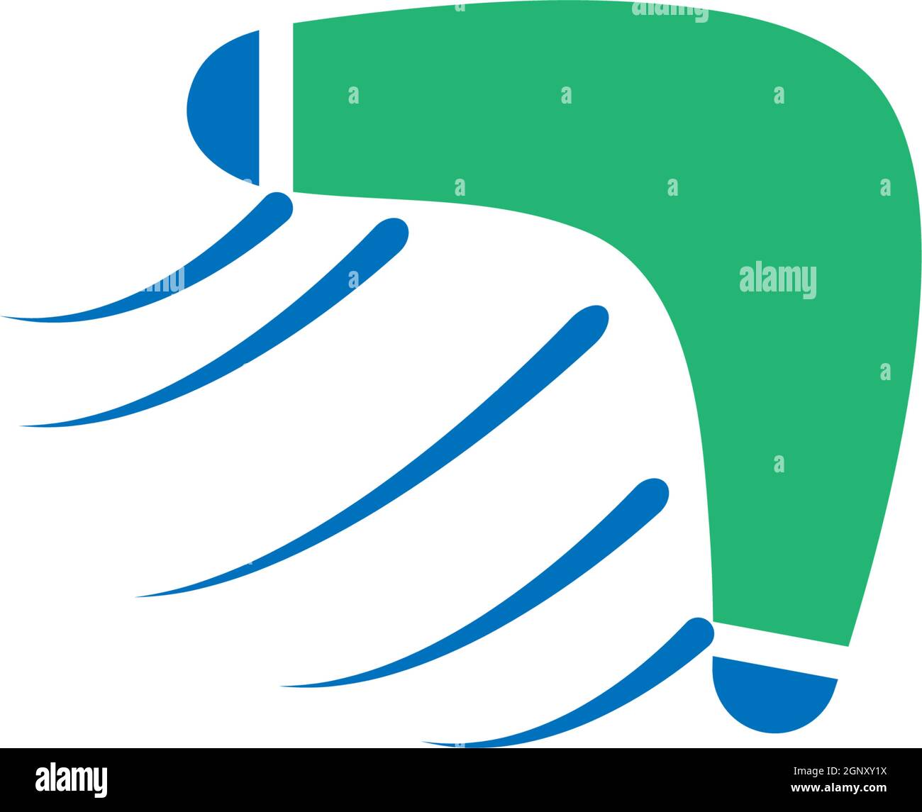 Boomerang logo icon illustration vector flat design template Stock ...