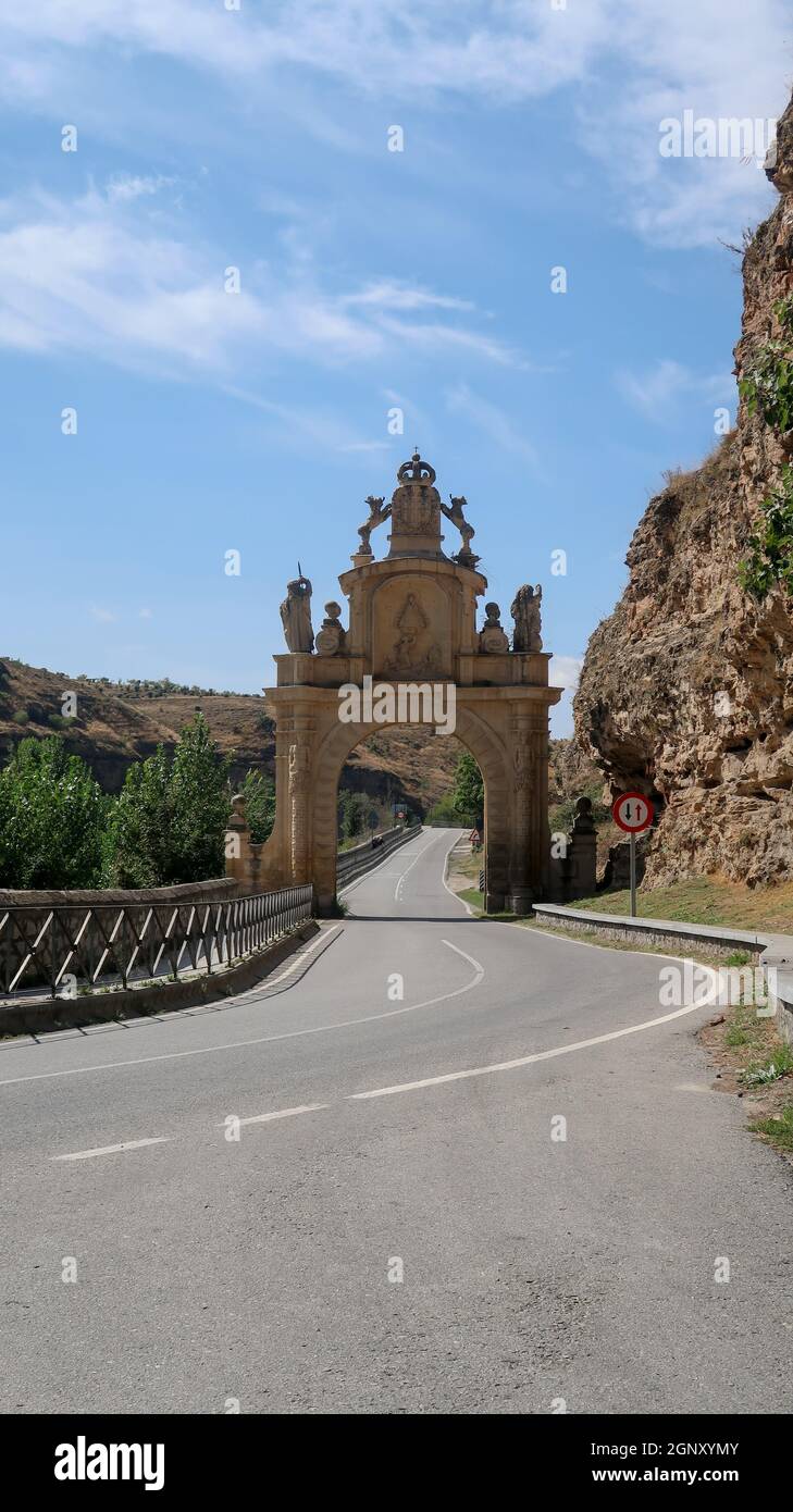 Old ancient entry gate to the city of Segovia, Spain Stock Photo - Alamy