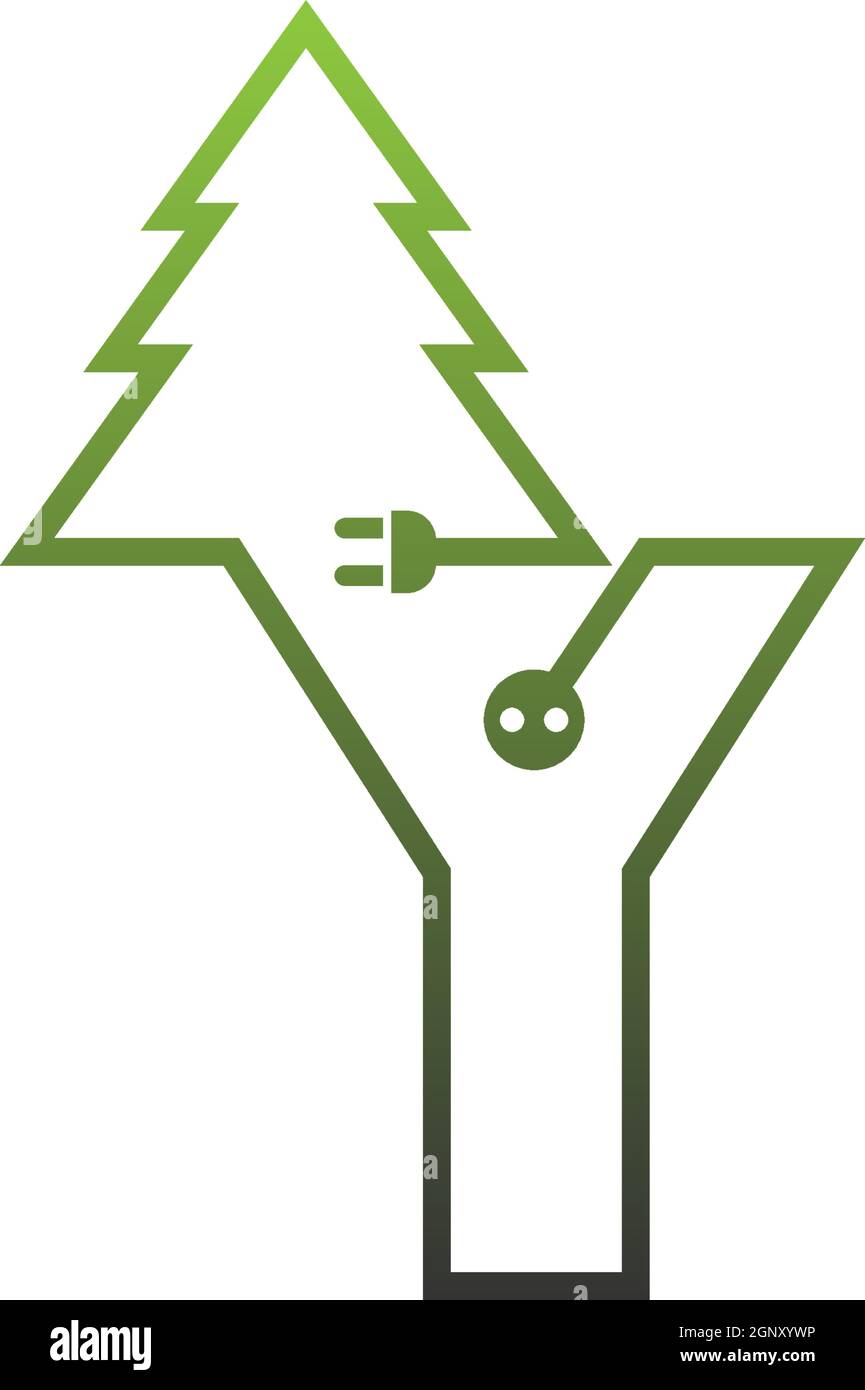 Letter tree Logo, Concept Letter + icon tree vector Stock Vector Image ...