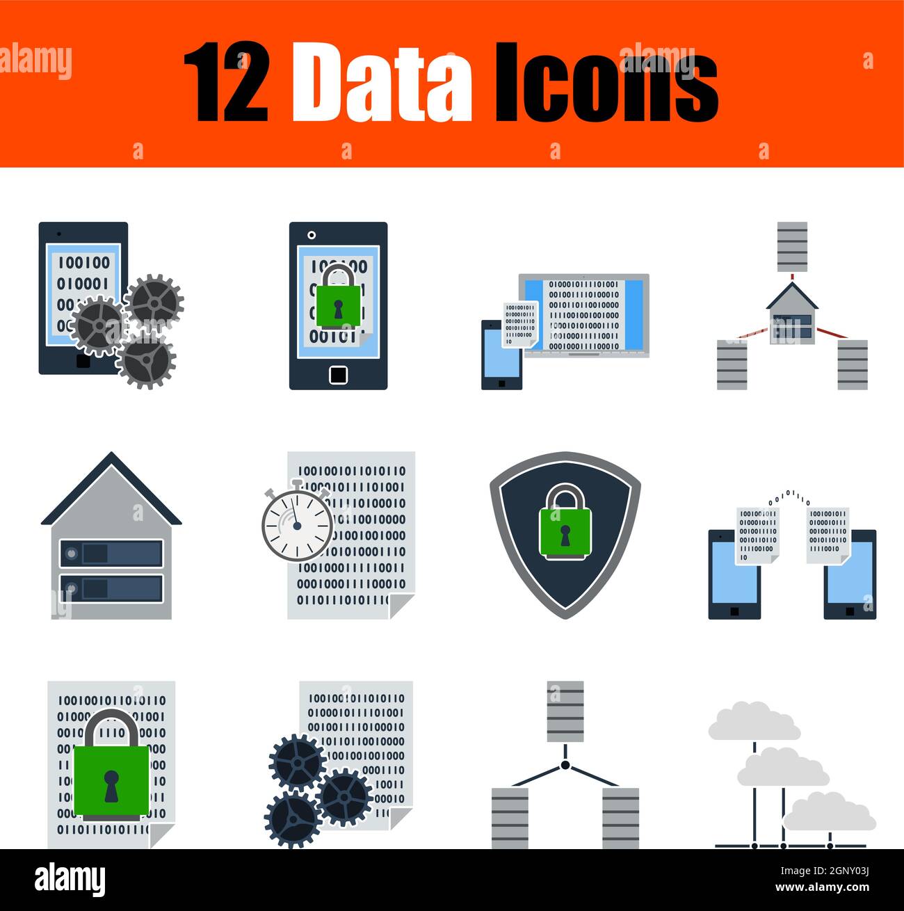 Set data web analytics Stock Vector Images - Alamy
