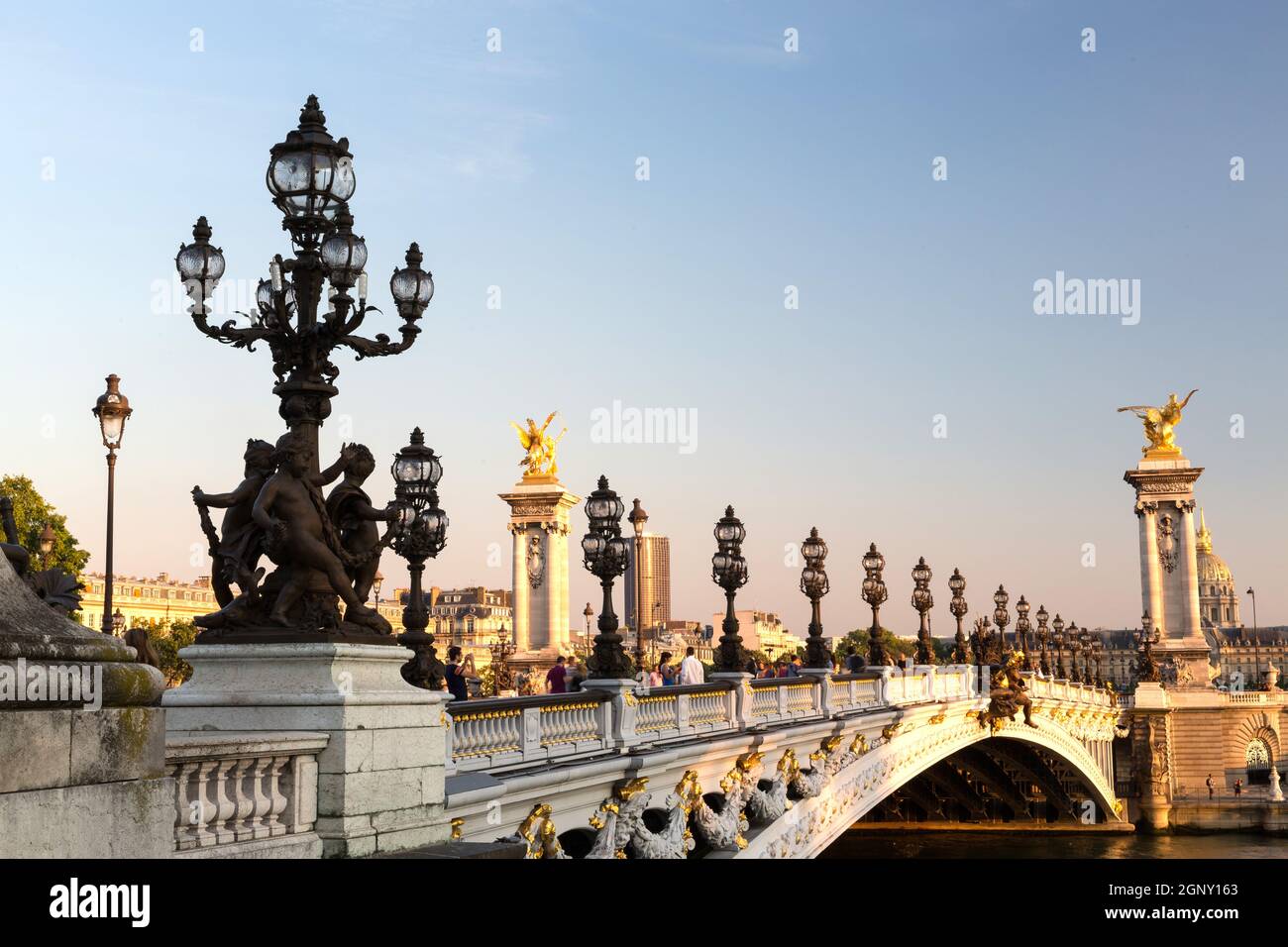 The beautiful Alexander III bridge in Paris Stock Photo - Alamy