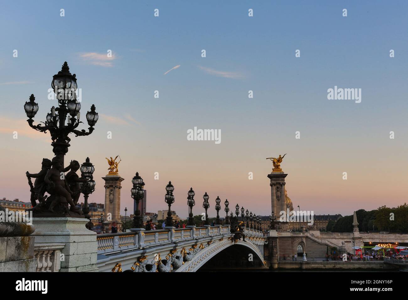 The beautiful Alexander III bridge in Paris Stock Photo - Alamy