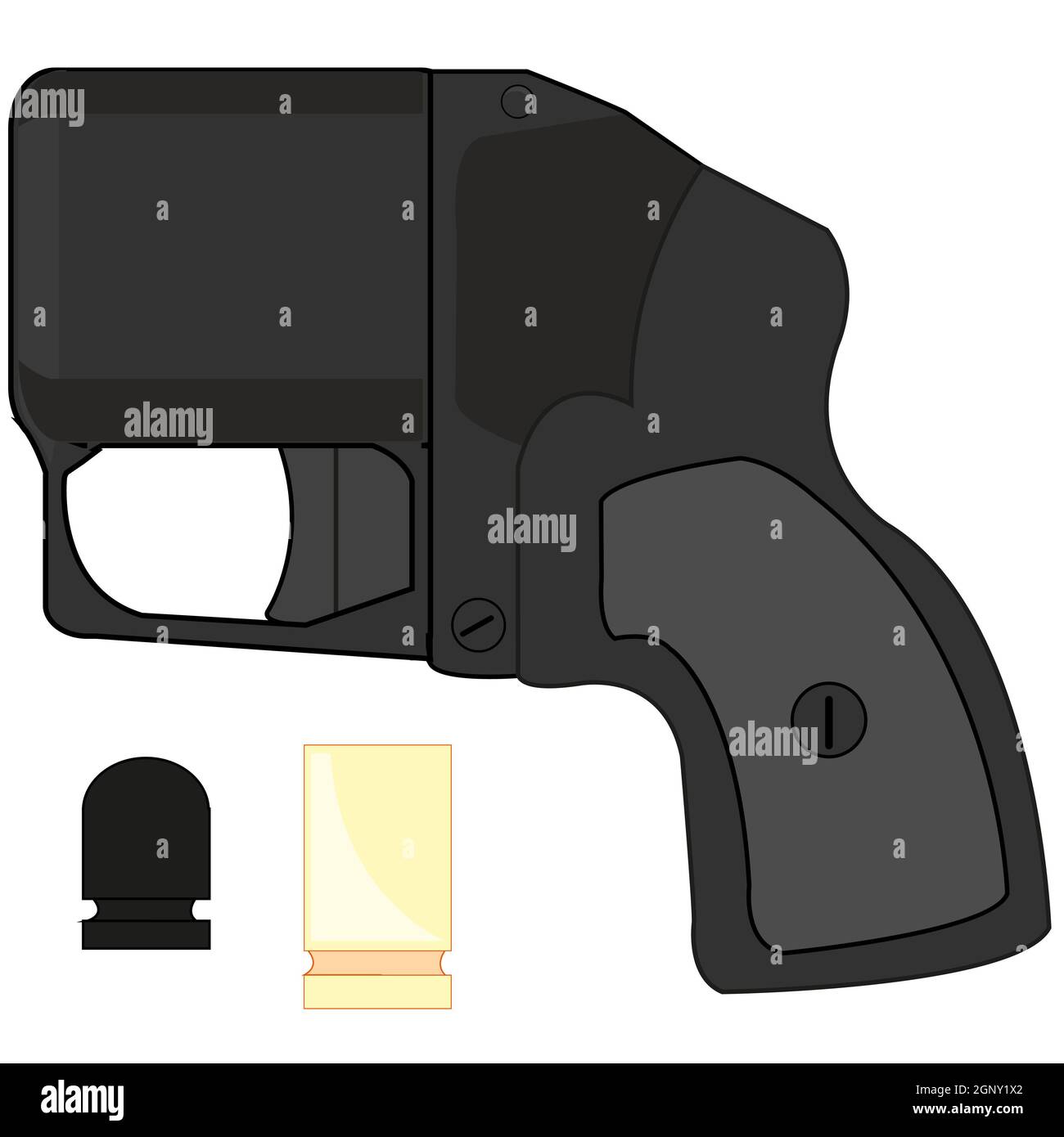 Vector illustration of the traumatic gun for defence wasp Stock Photo ...