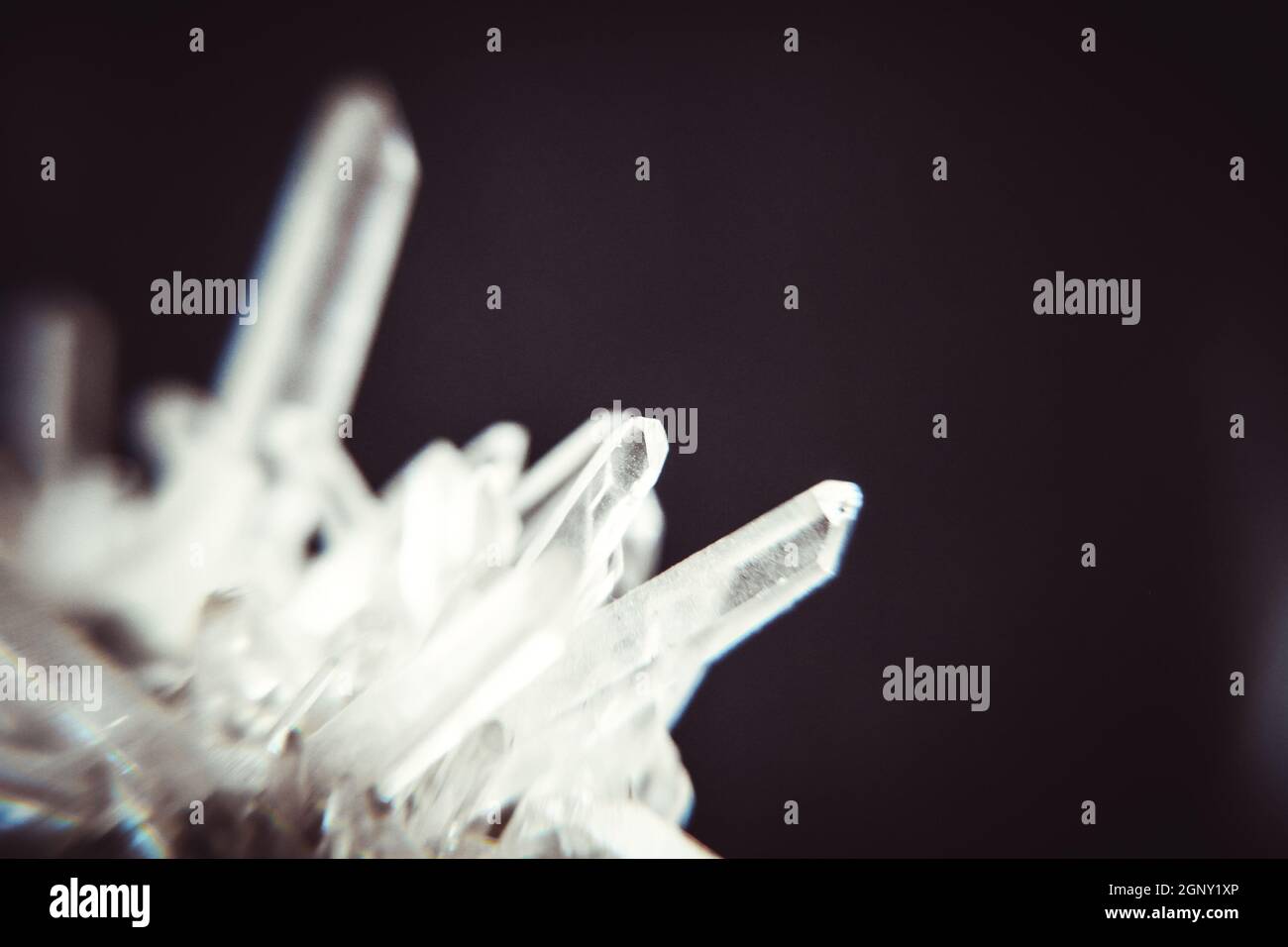 Shiny rock crystal macro view. Abstract texture background Stock Photo ...
