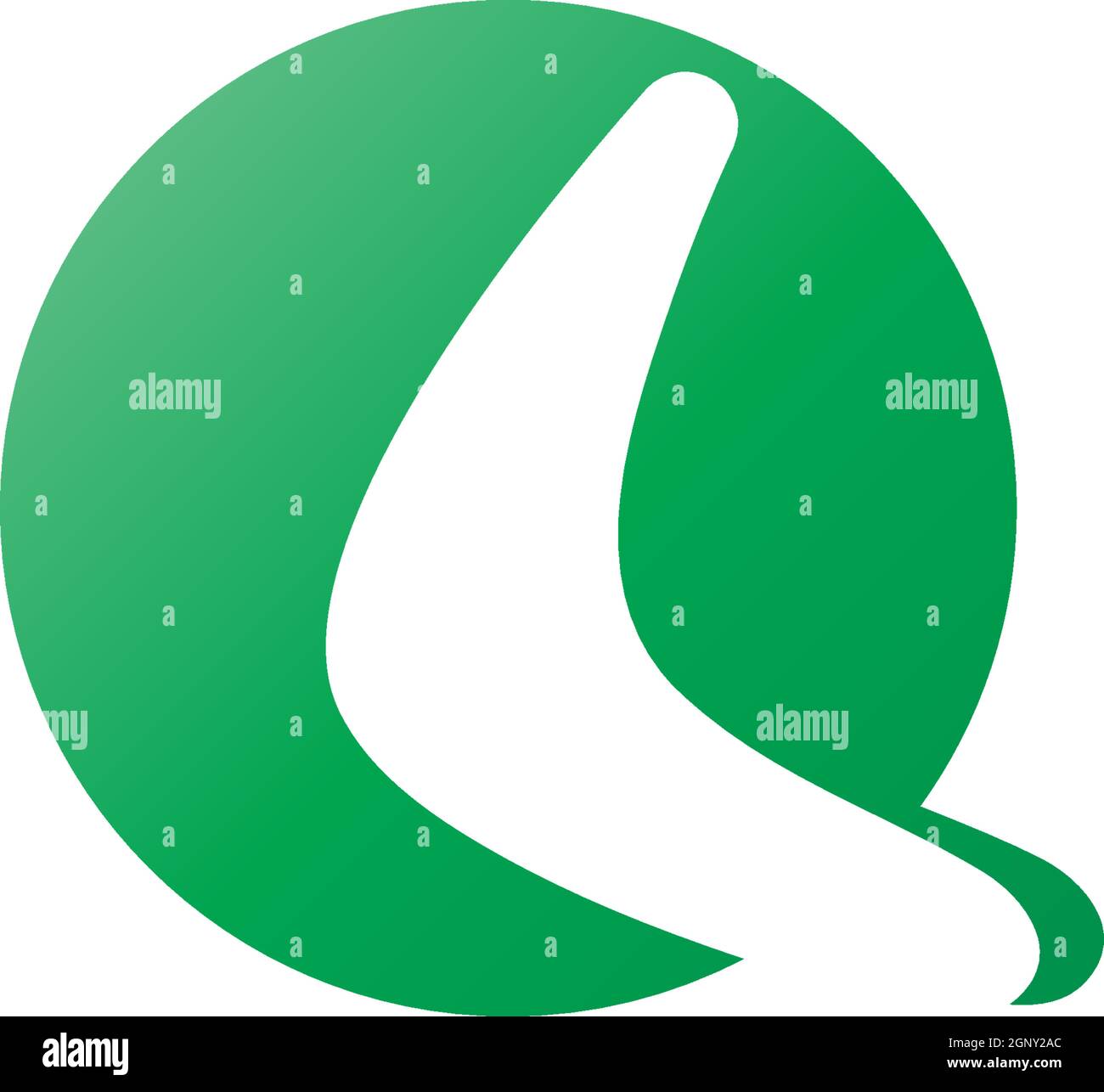 Boomerang logo icon illustration vector flat design template Stock ...