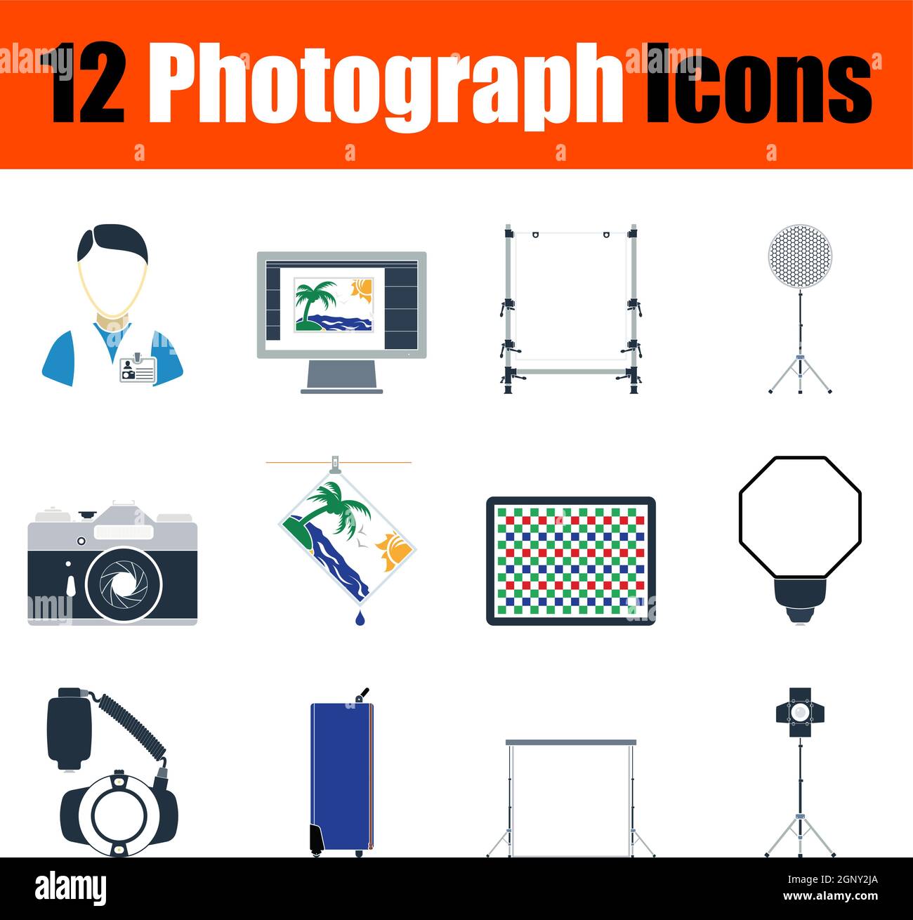 Color sensor icon set Stock Vector Images - Alamy