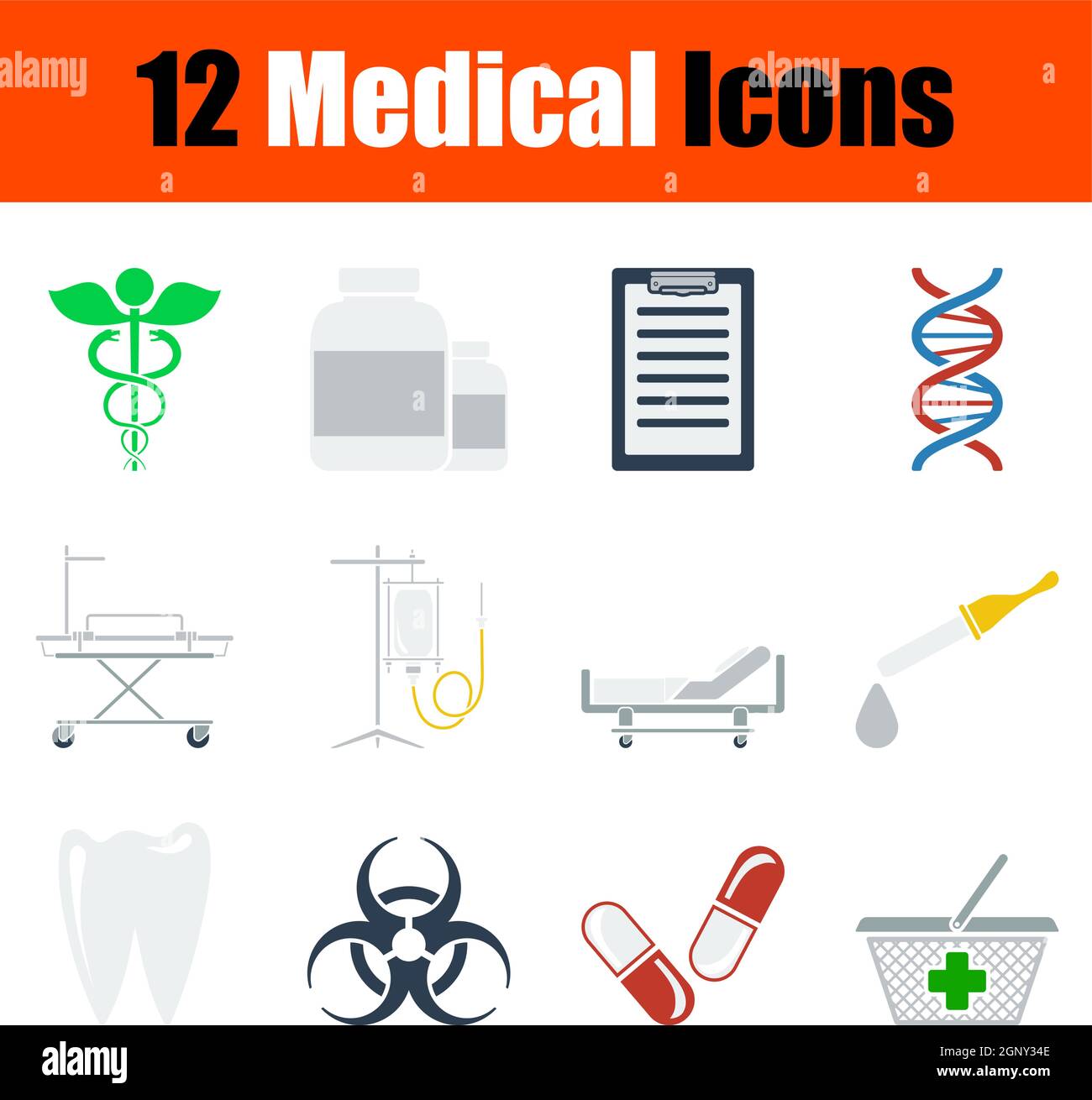 Medical Icon Set Stock Vector Image & Art - Alamy