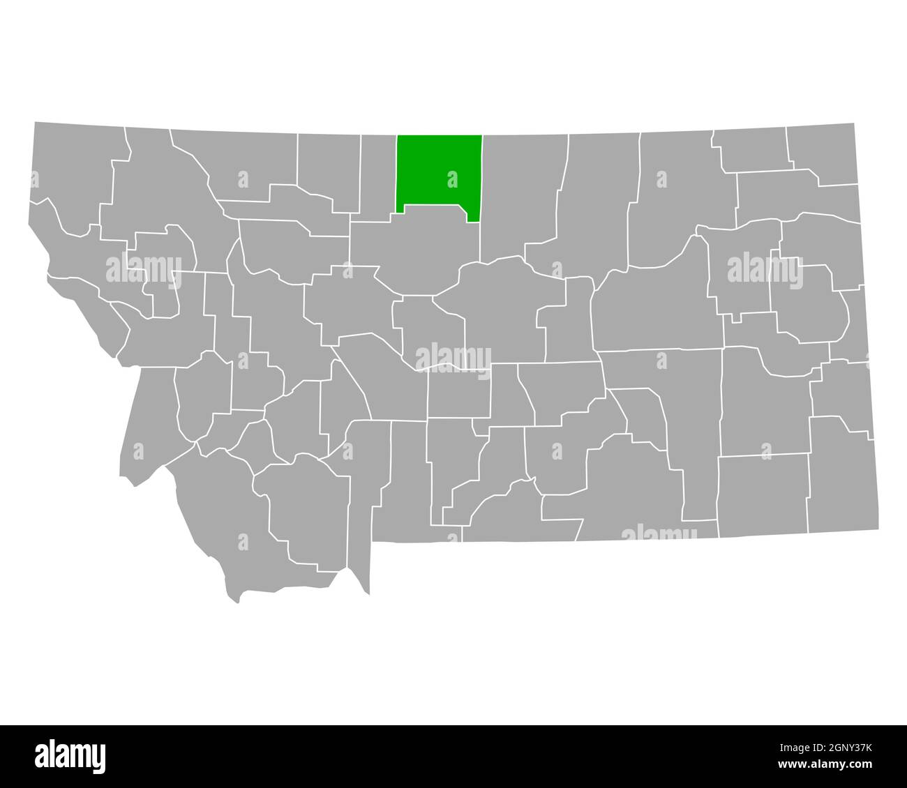 Map of Hill in Montana Stock Photo - Alamy