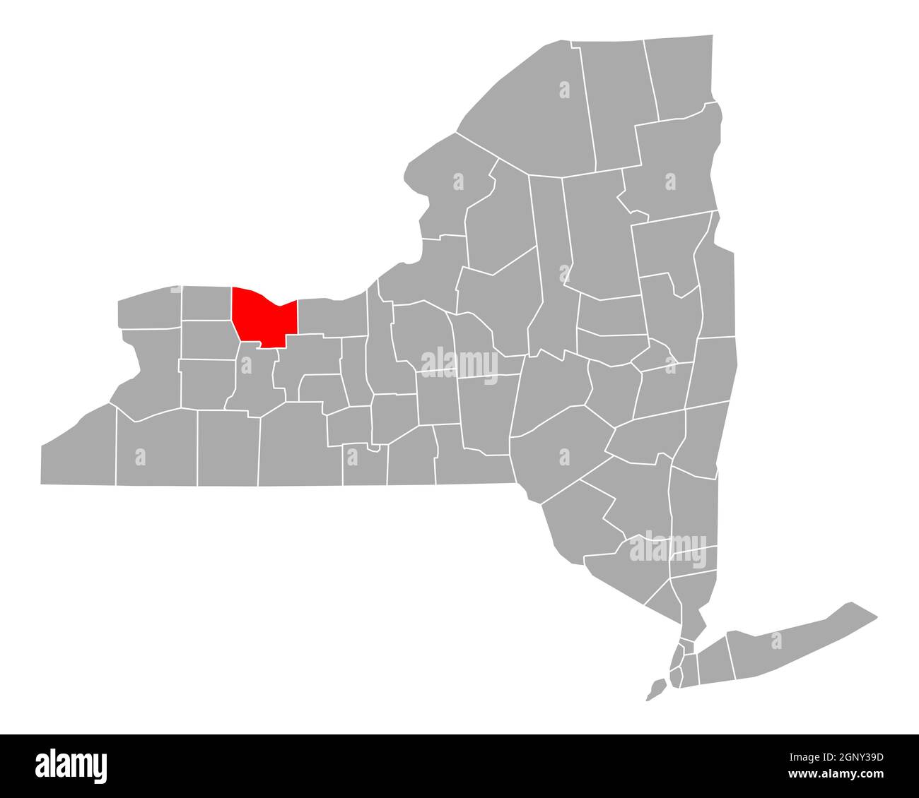 Map of Monroe in New York Stock Photo - Alamy