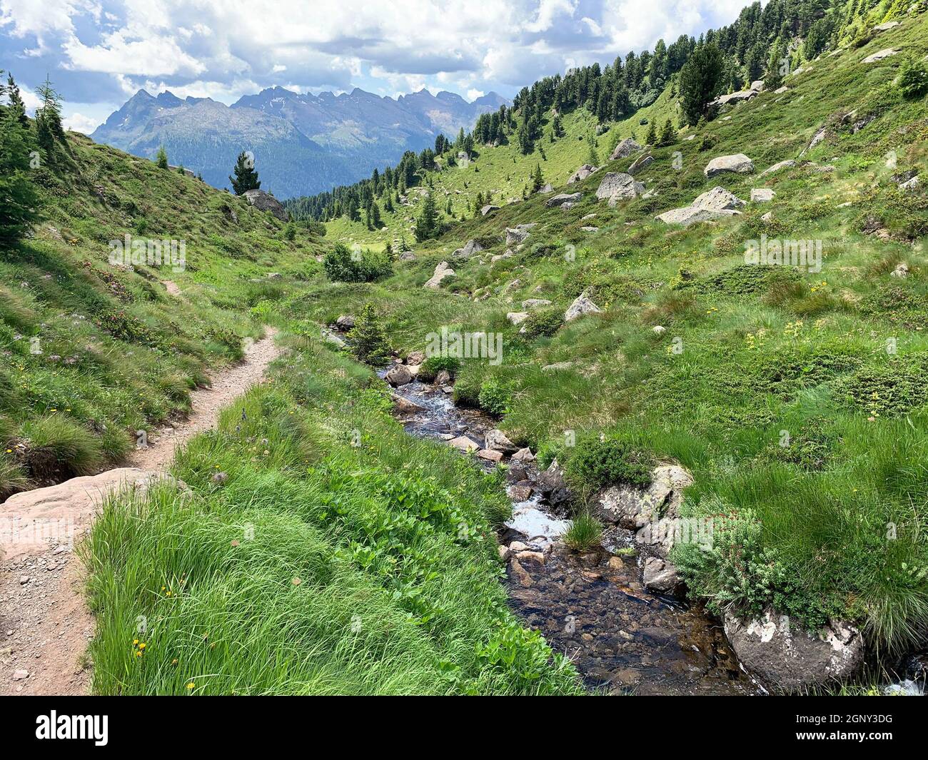Dolomites landscape, the Dolomites are a mountain range in northeastern ...